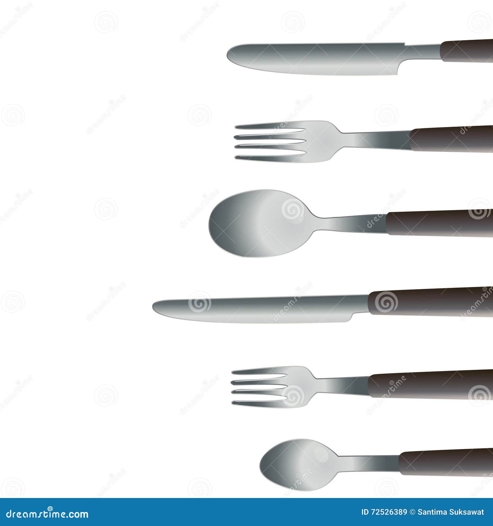 Dinner Tools and Space Art Vector Stock Vector - Illustration of ...