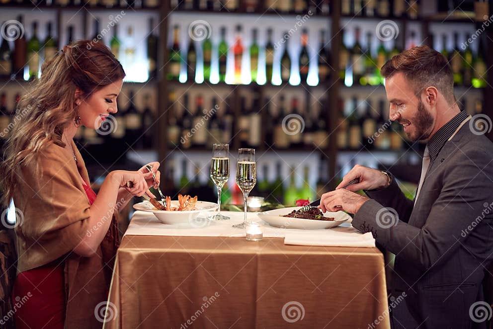Dinner for two stock image. Image of brilliant, indoor - 84605501