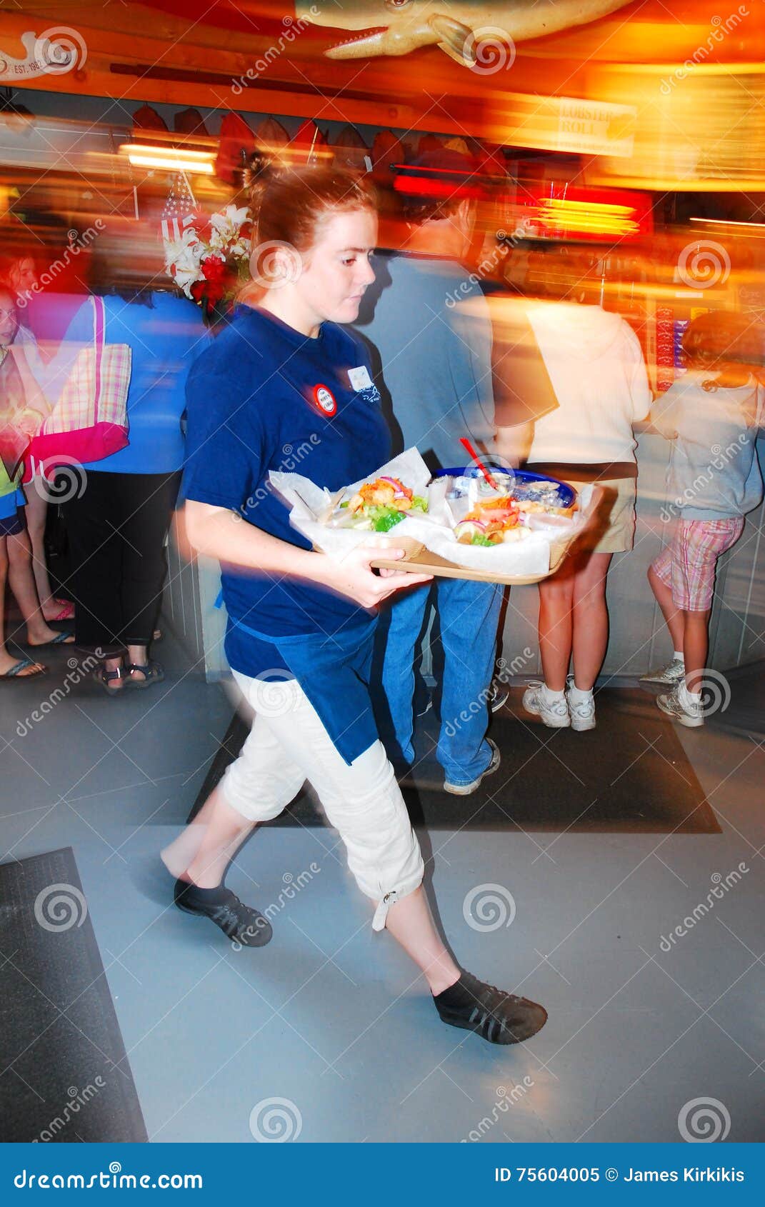 Dinnertime and the Moving is Quick Editorial Image - Image of families ...