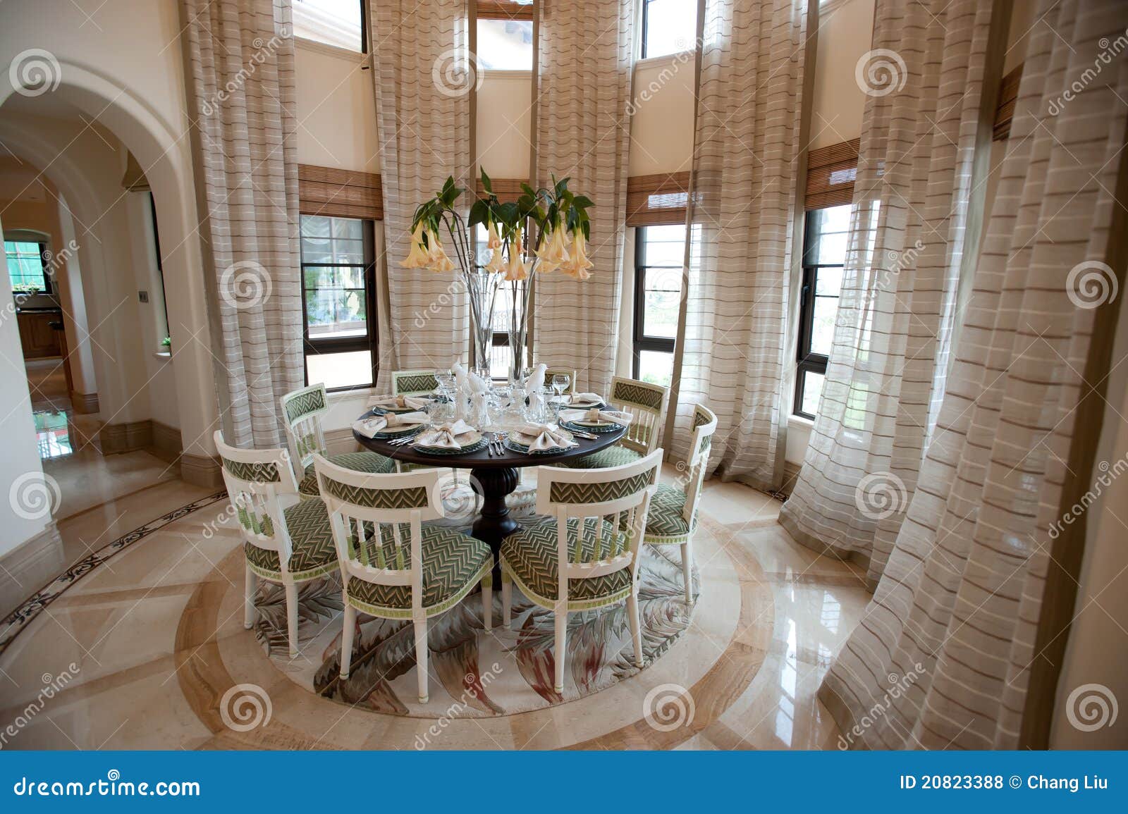 Dinning room stock photo. Image of live, drawings, kitchenware - 20823388