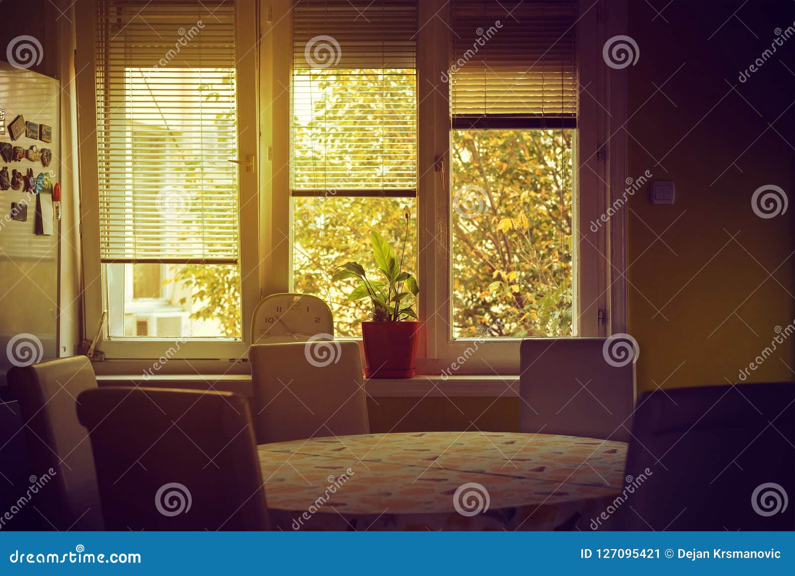 Dinning Room and Window stock image. Image of eatery - 127095421