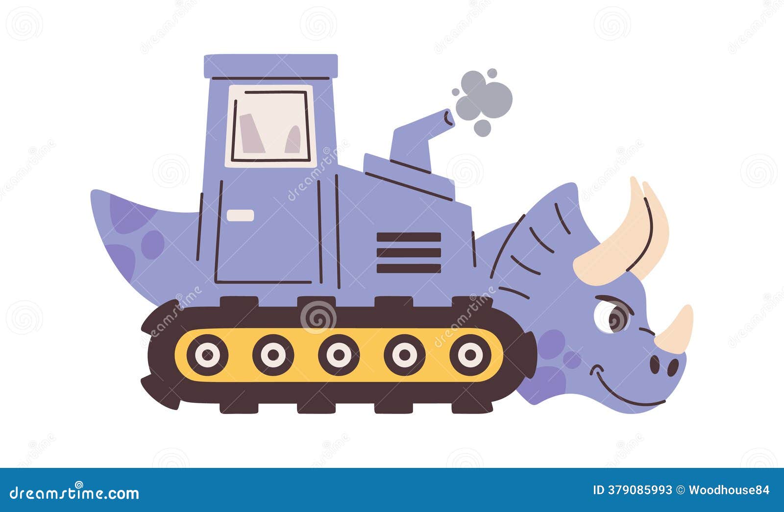 Bulldozer Construction Machine Vector | CartoonDealer.com #252379725