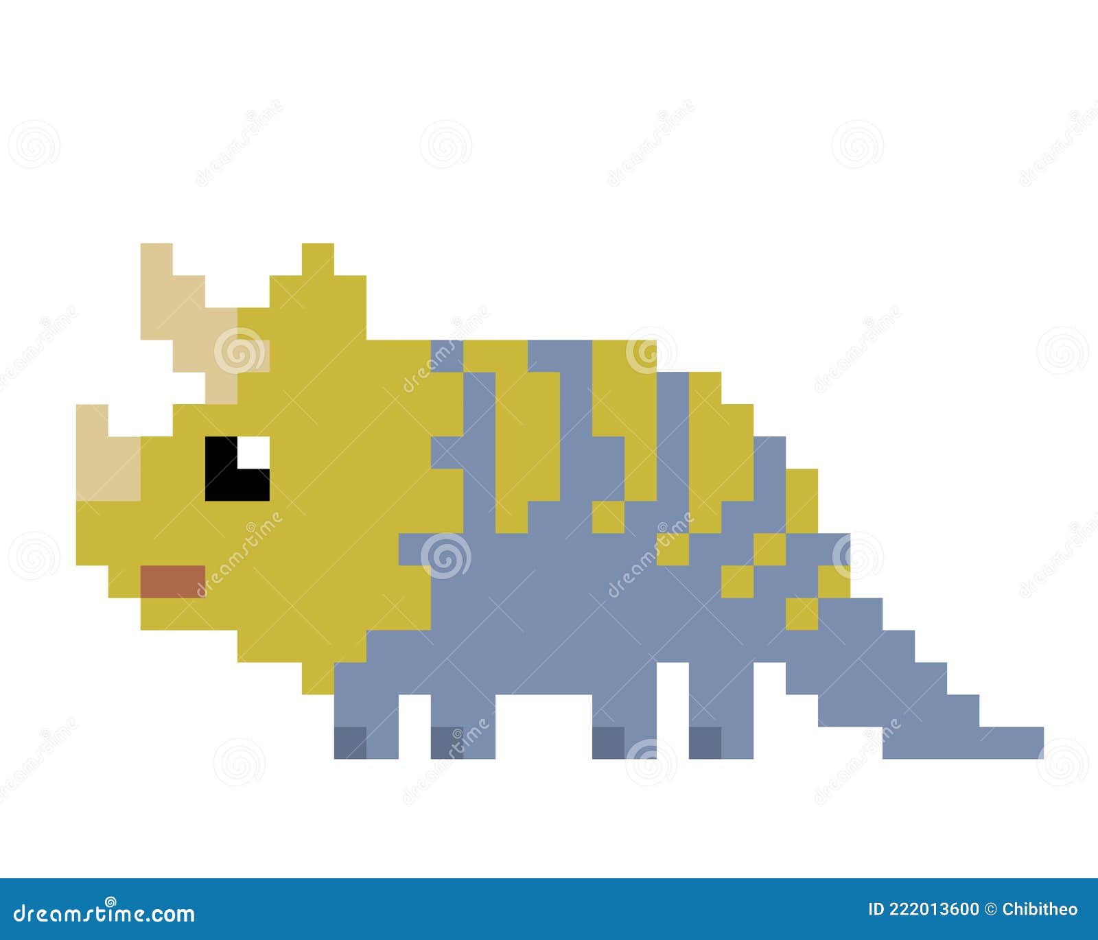 T Rex Pixel Art Dinosaur Video Game Cartoon | CartoonDealer.com #228480589