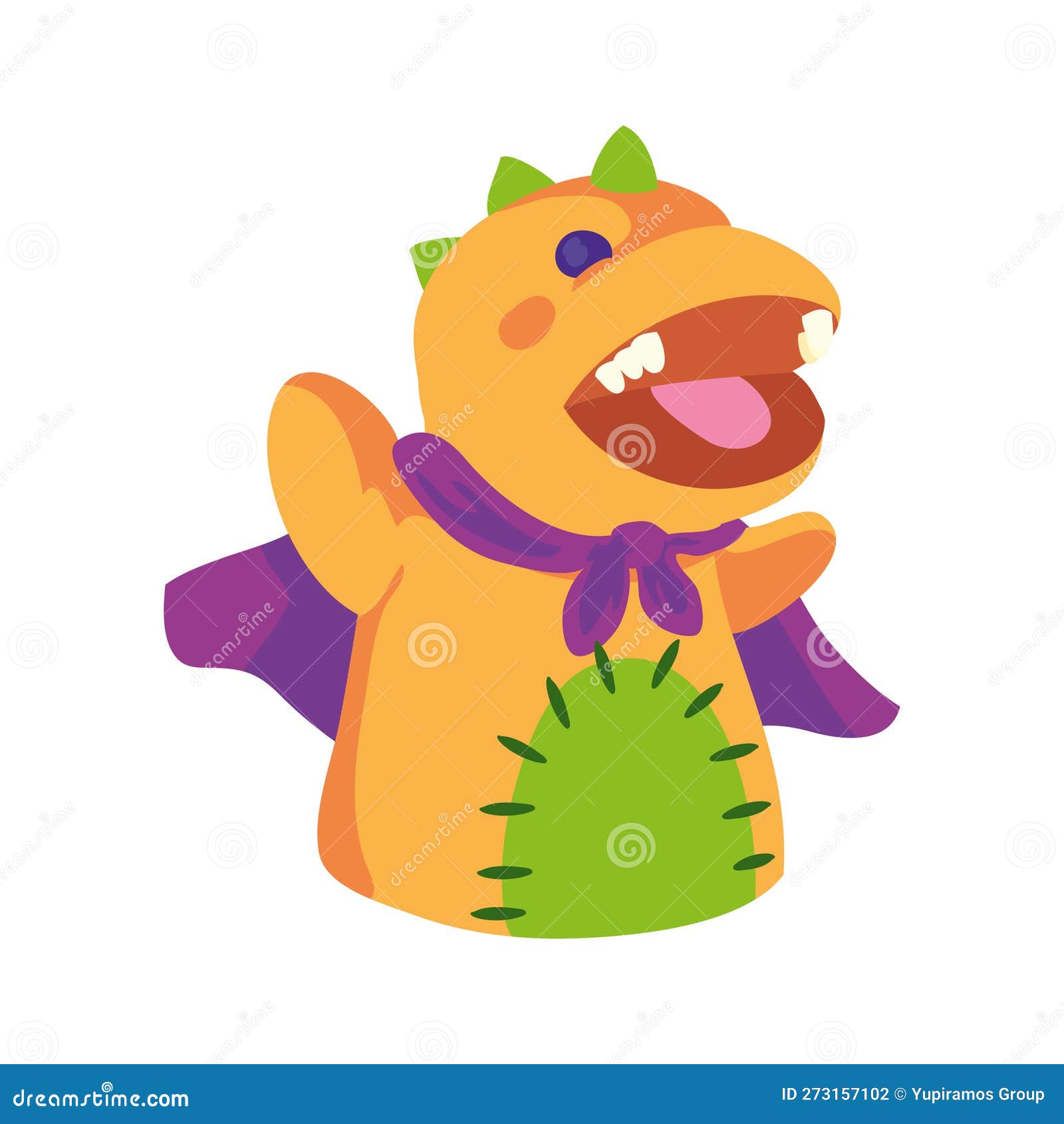 Dino puppet design stock vector. Illustration of vector - 273157102