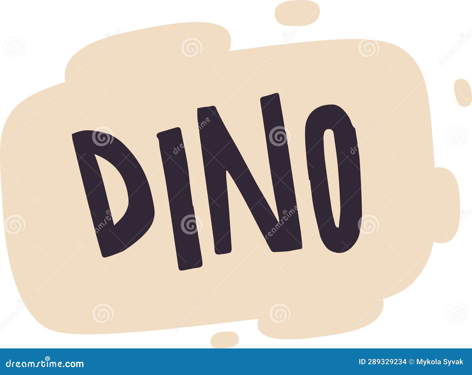 Dino Speech Bubble stock vector. Illustration of animal - 289329234