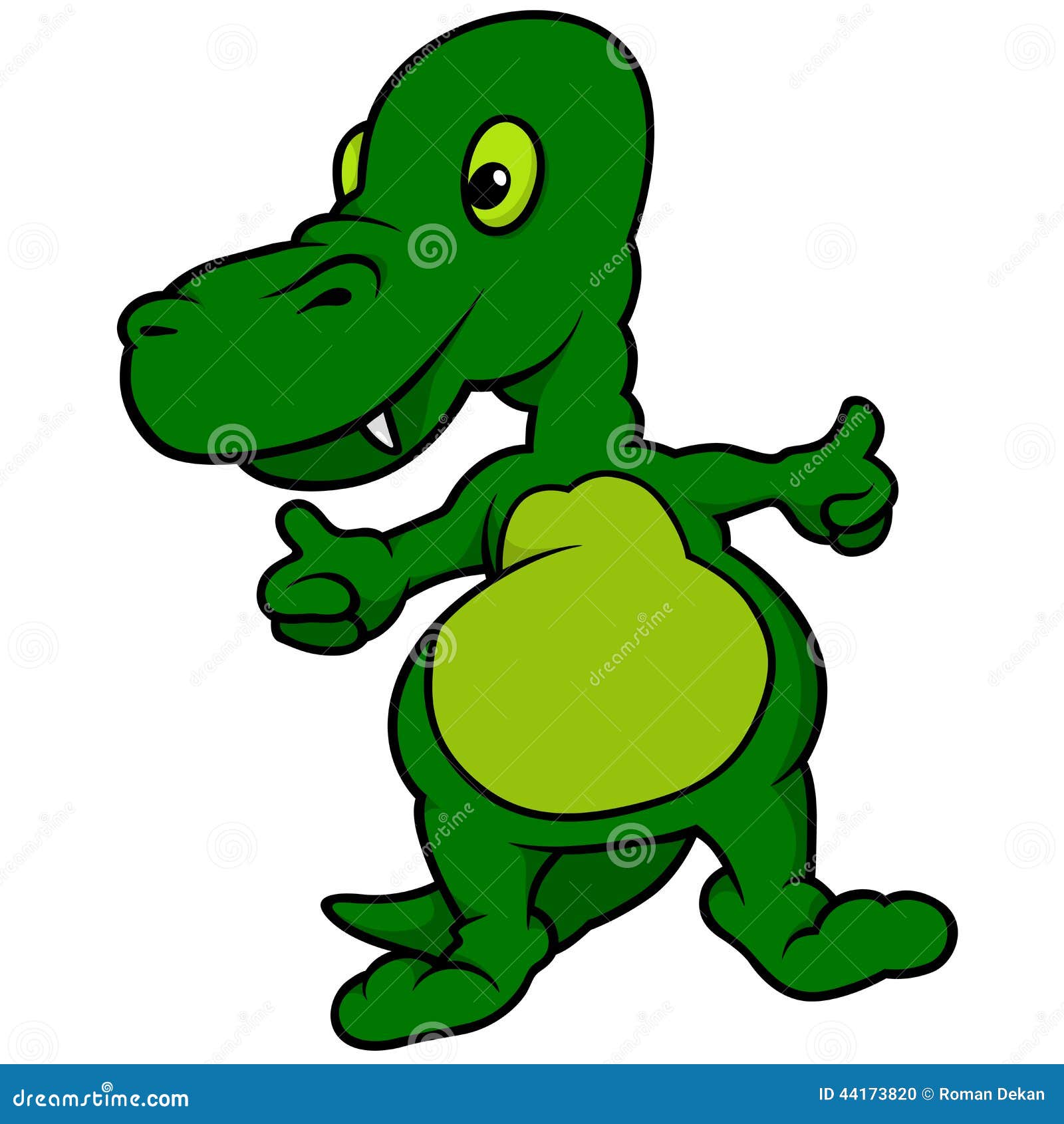 Dino verde ilustración del vector. Ilustración de animal - 44173820