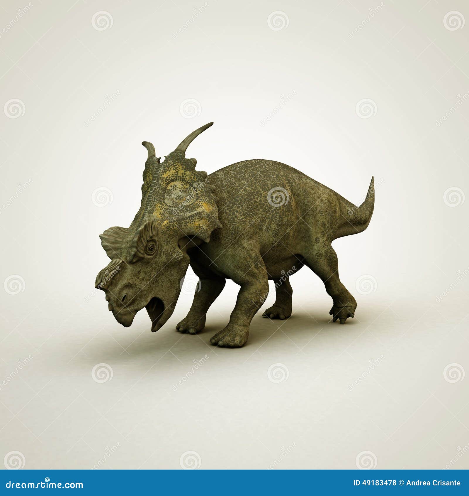 Dinosaur achelousaurus stock illustration. Illustration of dinosaur ...