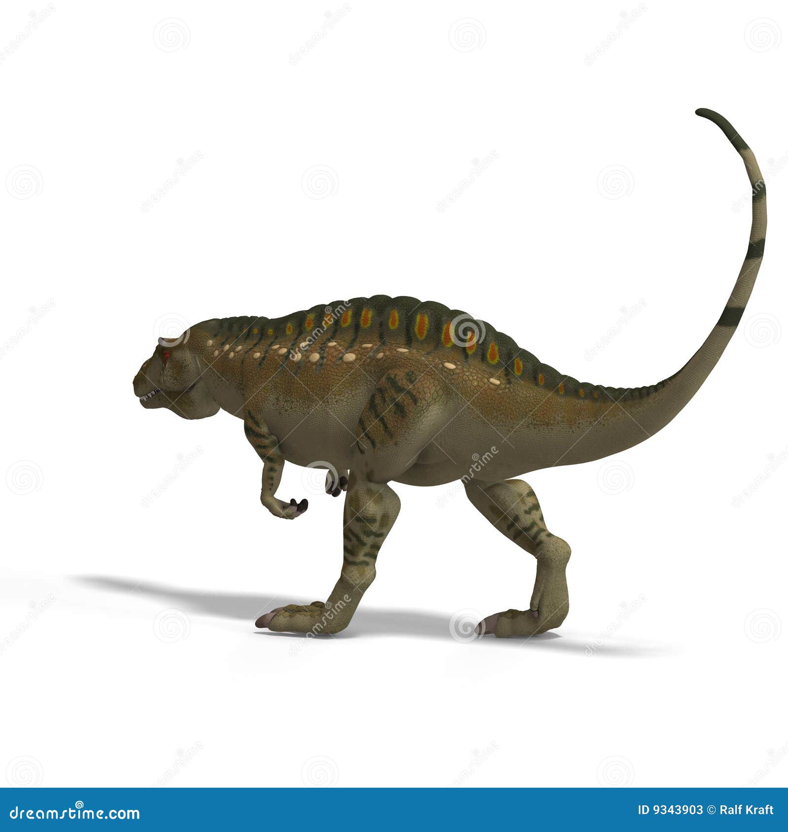 Dinosaur Acrocanthosaurus stock illustration. Illustration of dinosaur ...