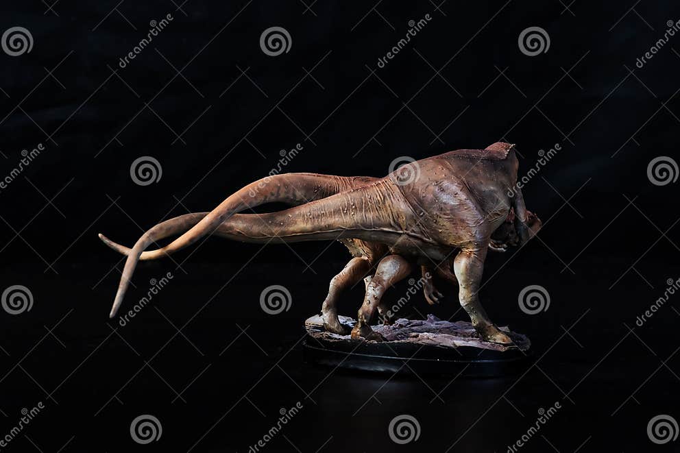 Dinosaur Allosaurus in the Dark Stock Image - Image of scary, size ...