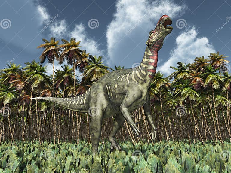 Dinosaur Altirhinus stock illustration. Illustration of wilderness ...