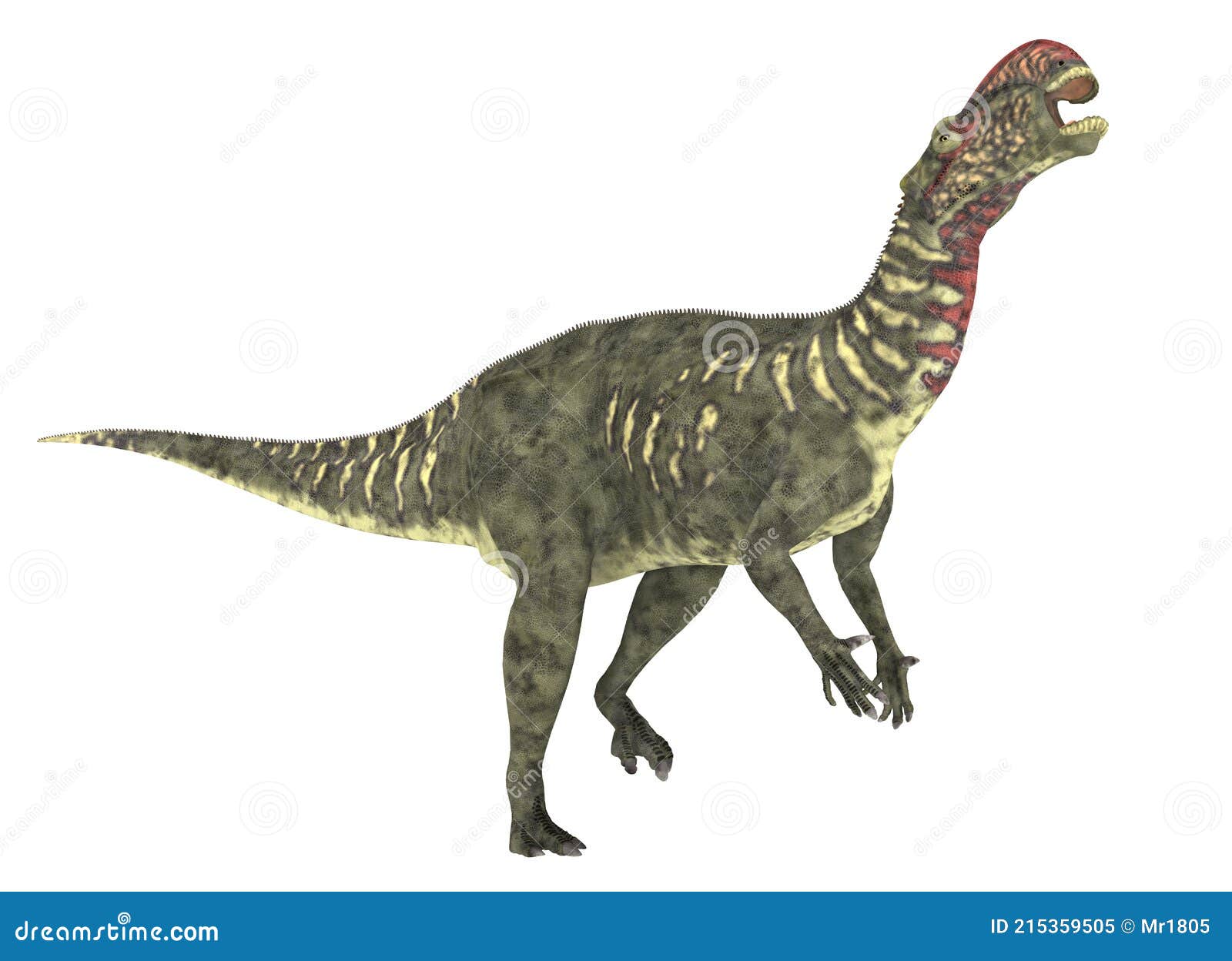 Dinosaur Altirhinus In A Forest Royalty-Free Cartoon | CartoonDealer ...