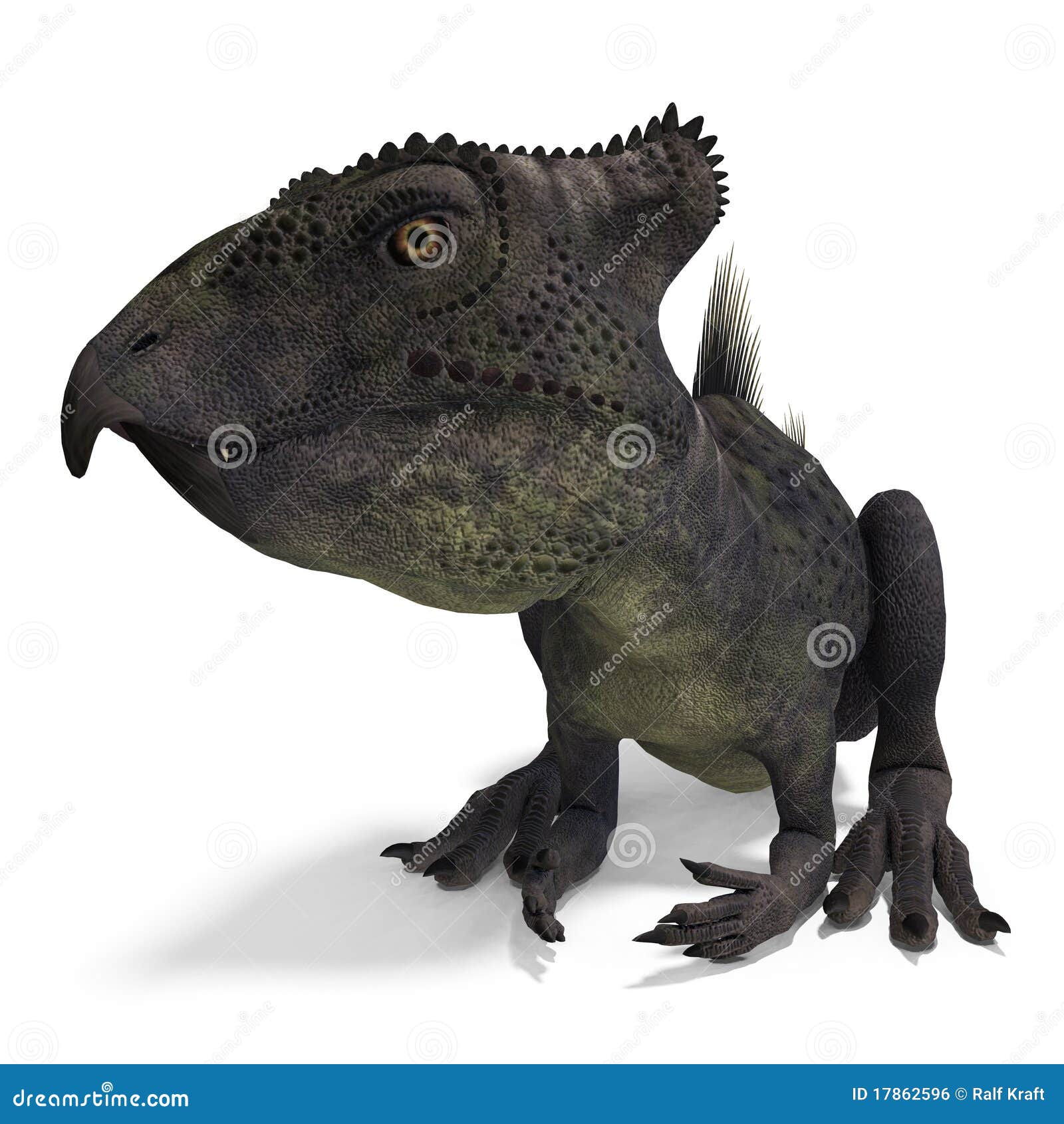 Dinosaur Archaeoceratops stock illustration. Illustration of ...