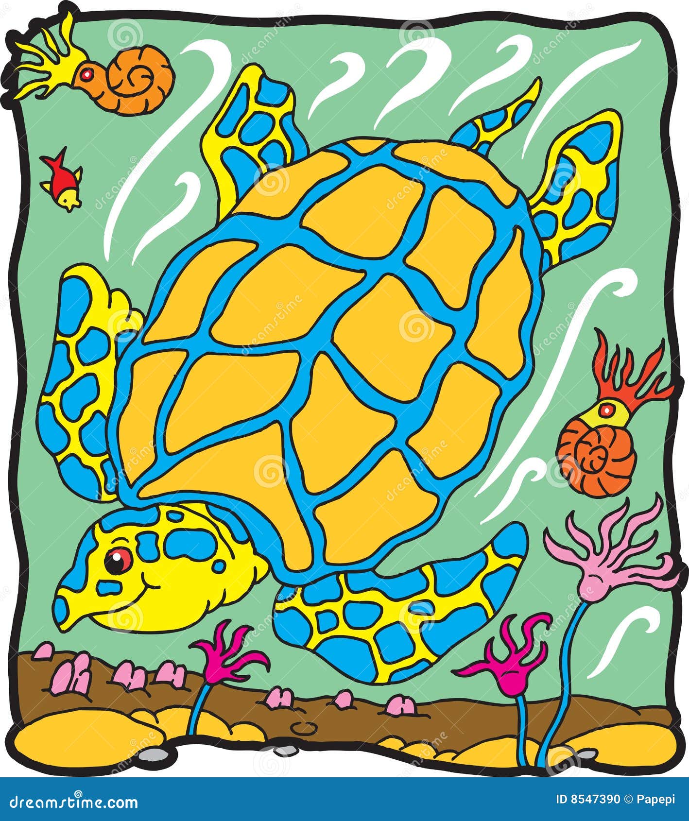 Archelon Sea Turtle Dinosaur Ancient Vector Illustration Transparent ...