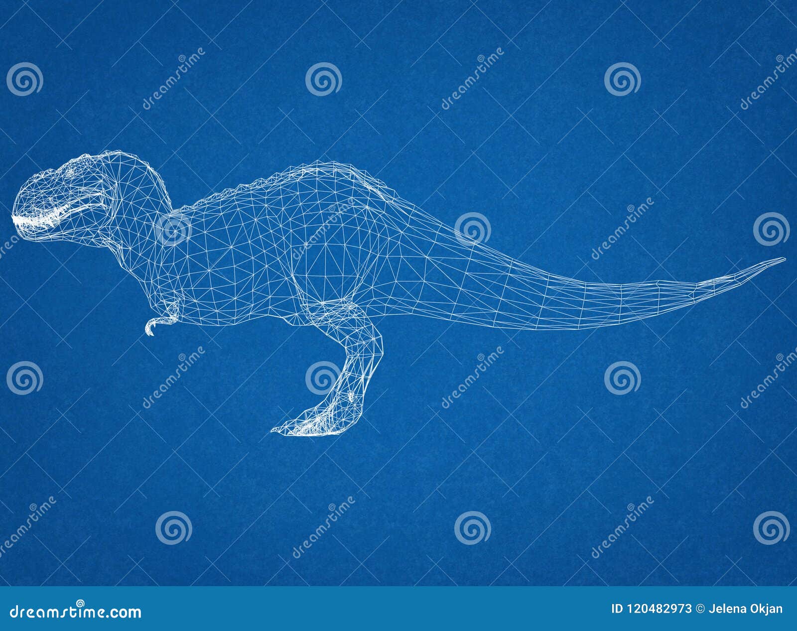 Dinosaur Architect Blueprint Stock Image - Image of concept, blueprint ...