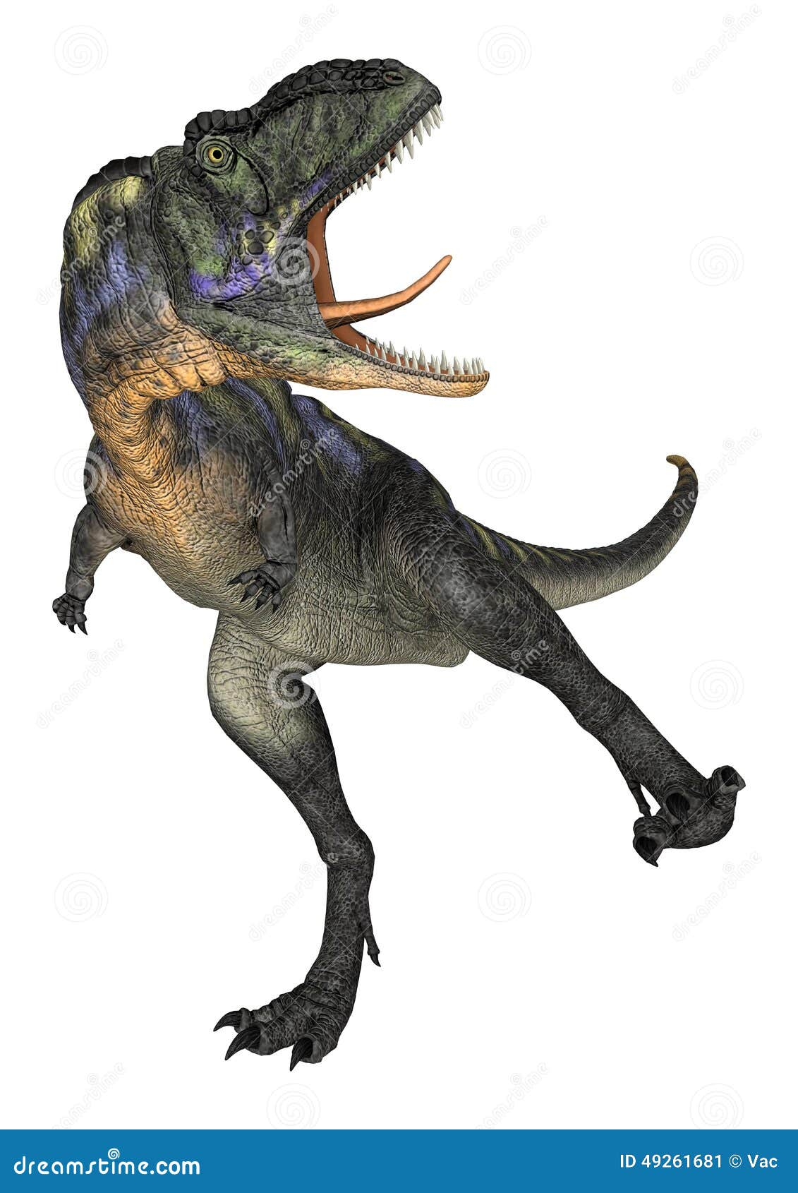 Screaming Dinosaur Brontosaurus Expressions Cartoon Background Vector Illustration ...