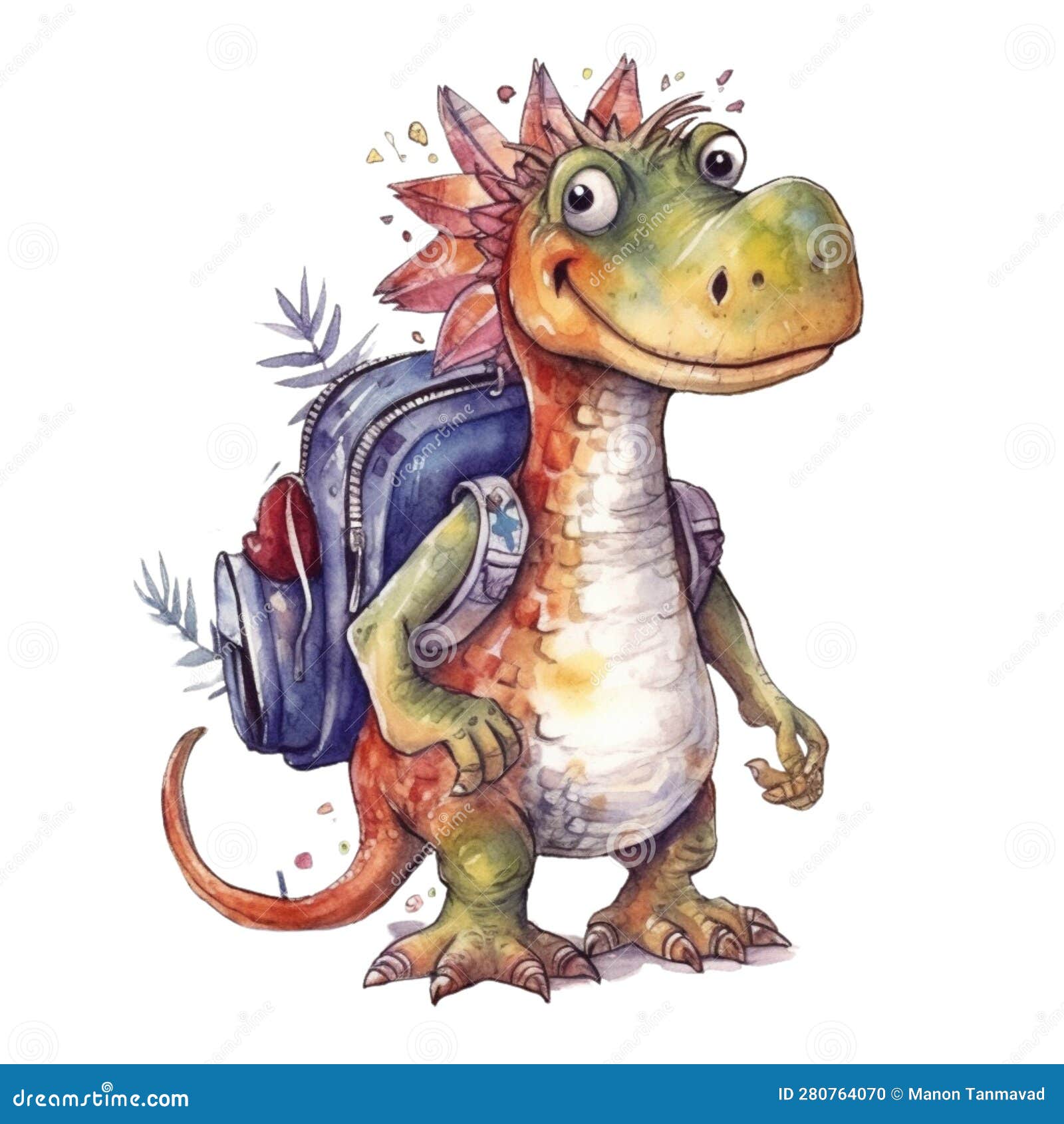 Dinosaur Backpack Fantasy Funny Cartoon Student Back To School ...