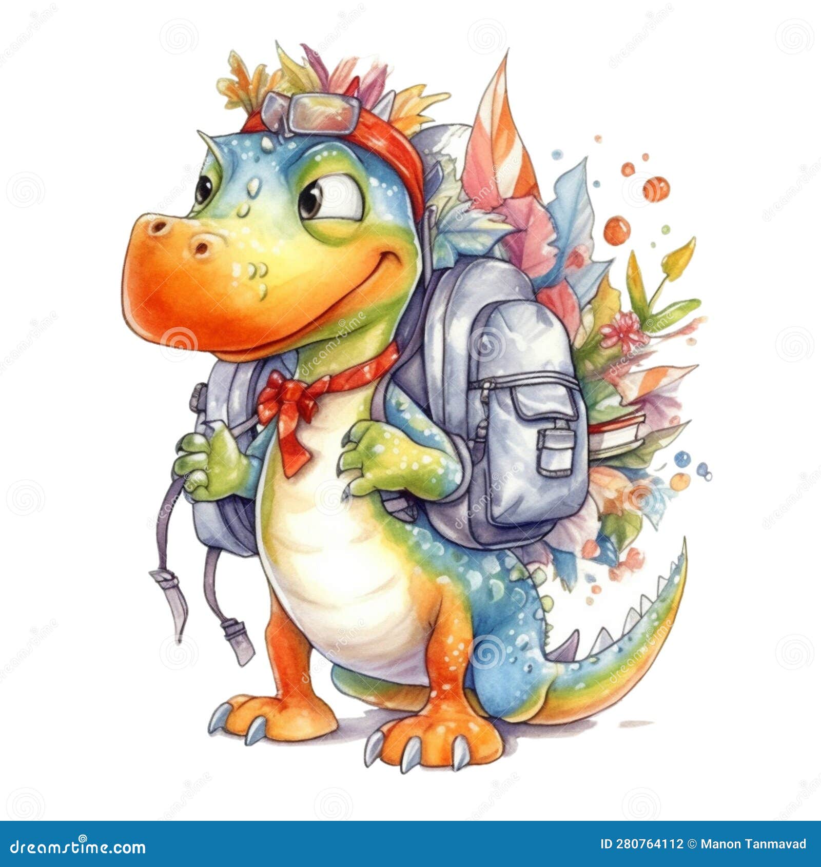 Dinosaur Backpack Fantasy Funny Cartoon Student Back To School ...