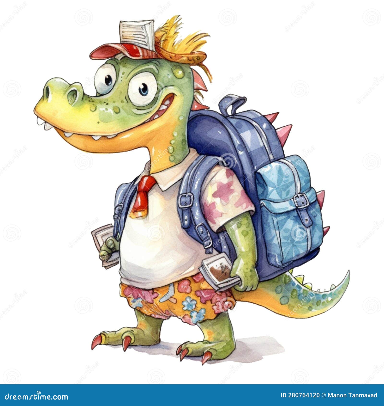 Dinosaur Backpack Fantasy Funny Cartoon Student Back To School ...