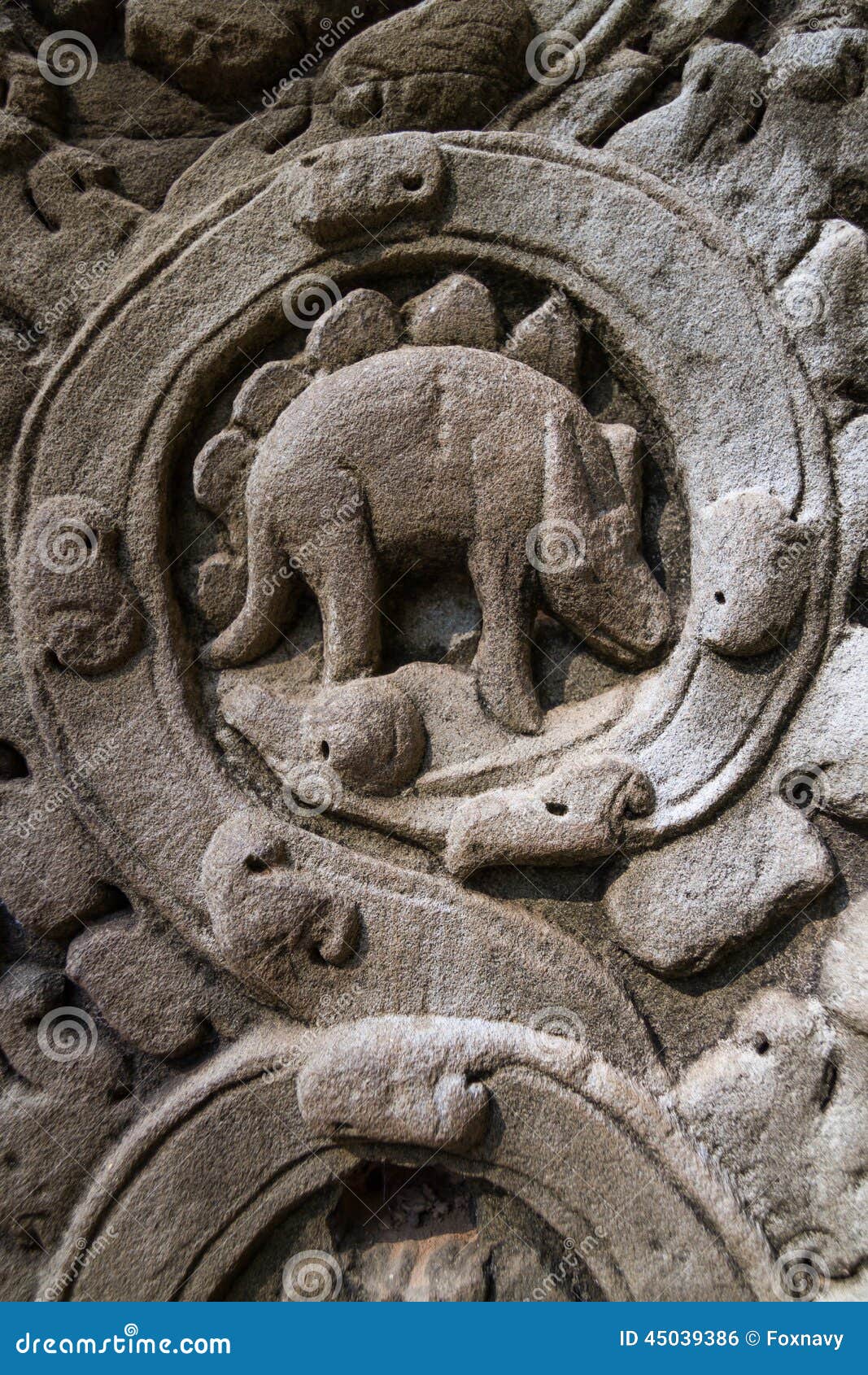 Dinosaur bas relief stock photo. Image of relief, reap - 45039386