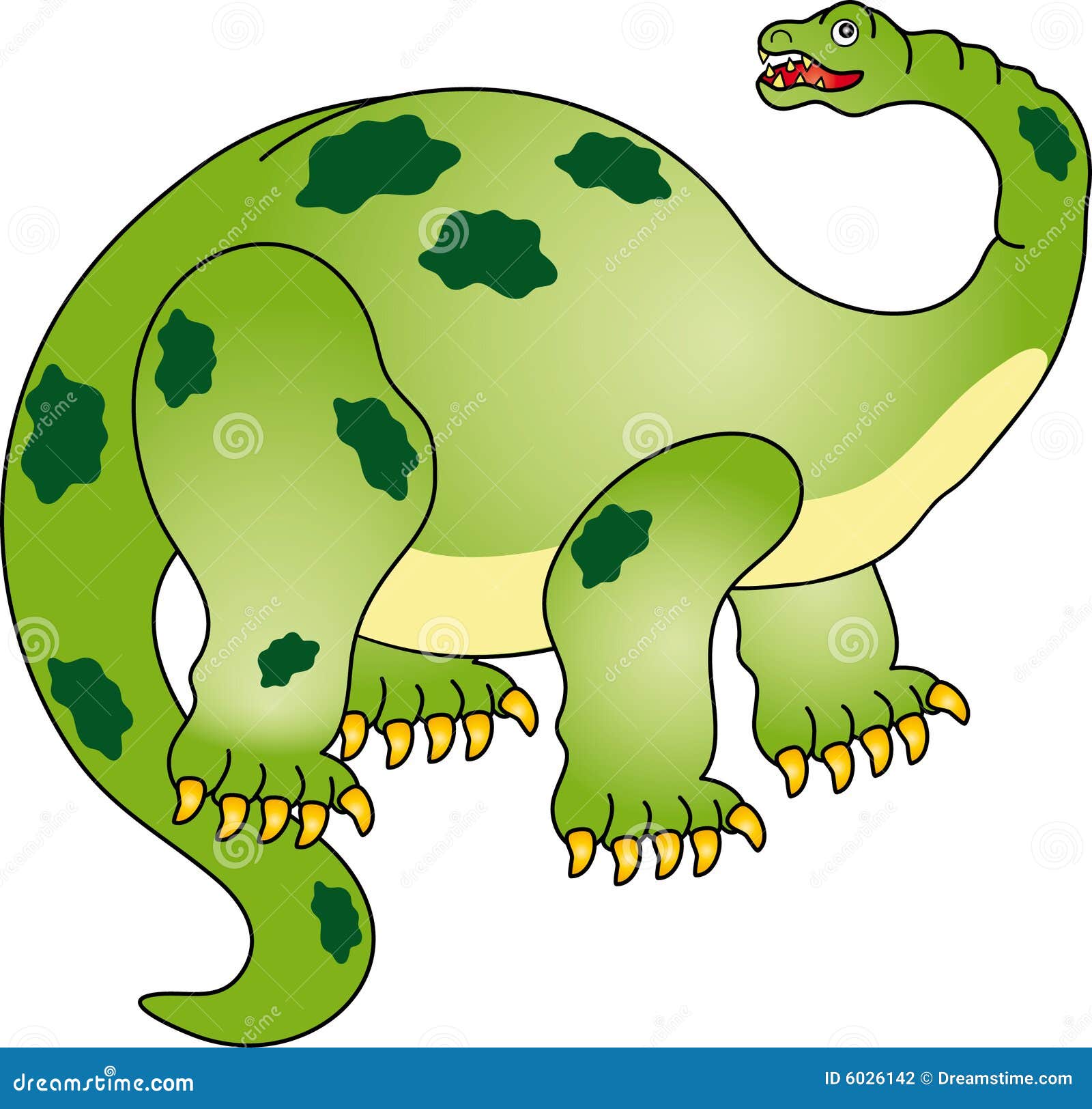 Dinosaur Brontosaur stock illustration. Illustration of reptile - 6026142