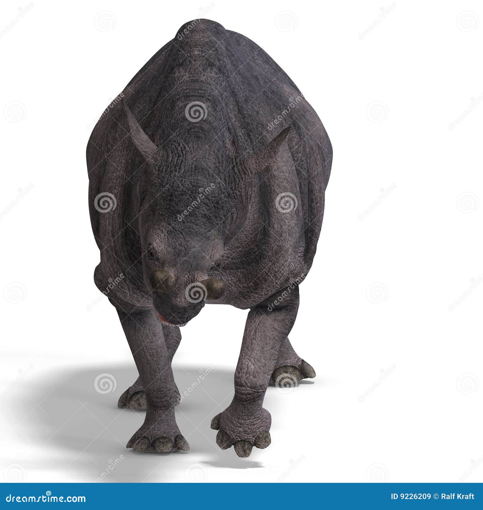 Brontotherium Dinosaur Ancient Vector Illustration Transparent ...