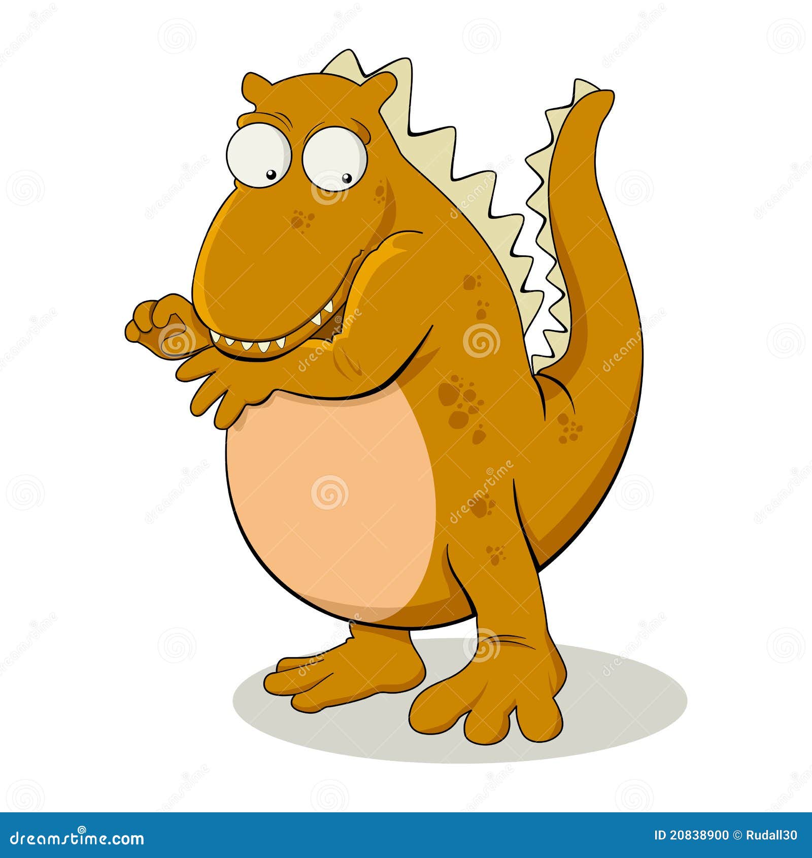 Dinosaur In Cartoon Picture. Image: 20838900