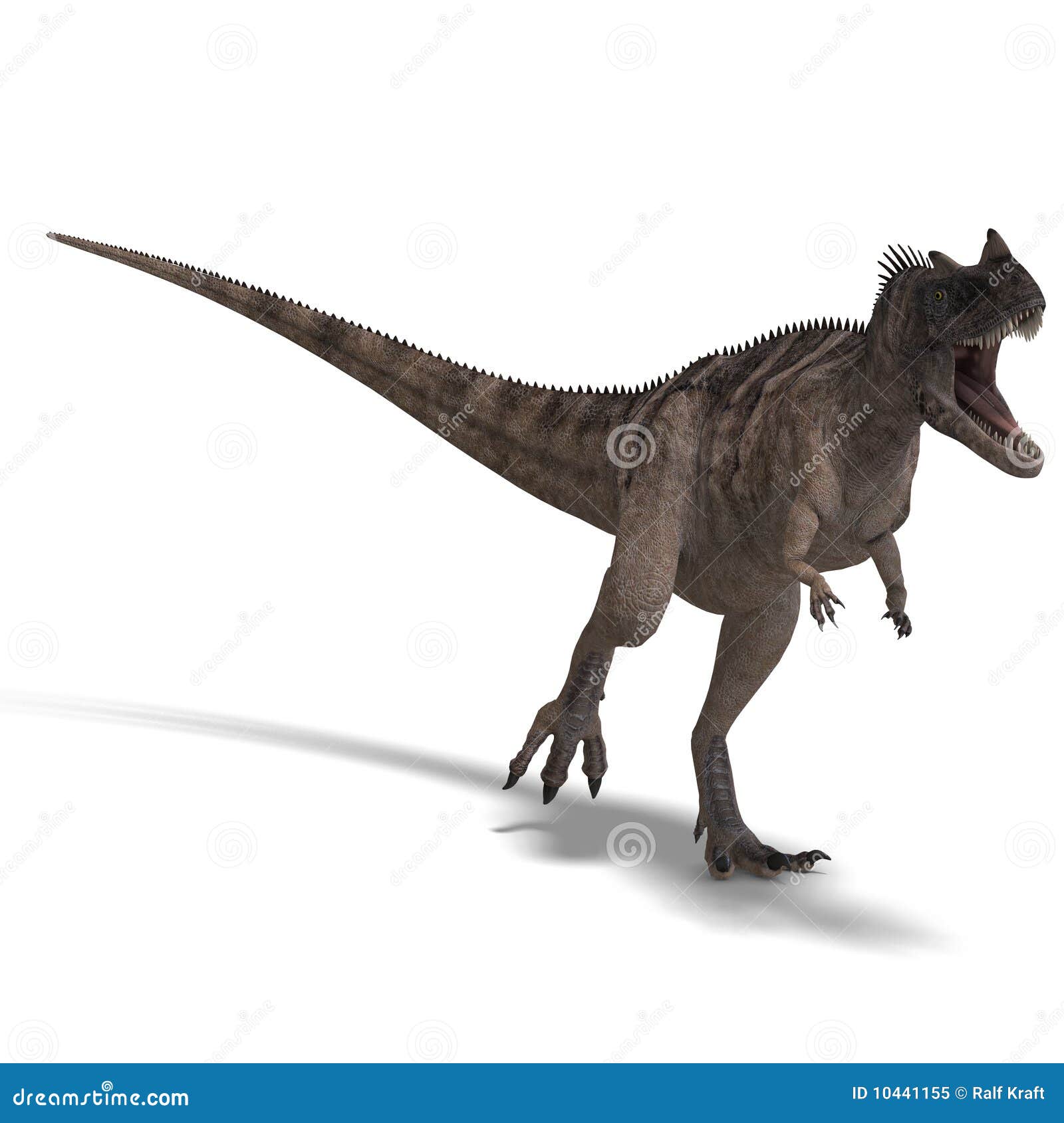 Dinosaur Ceratosaurus stock illustration. Illustration of isolated ...