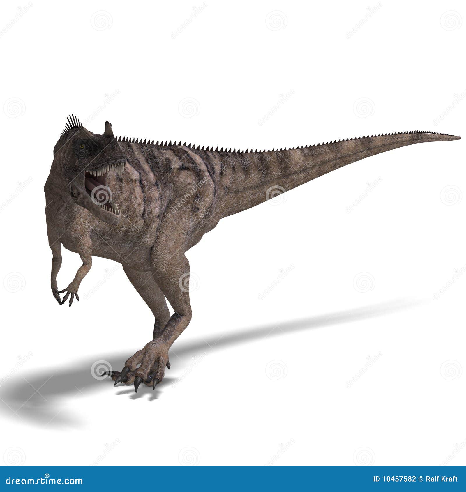 Dinosaur Ceratosaurus stock illustration. Illustration of devour - 10457582
