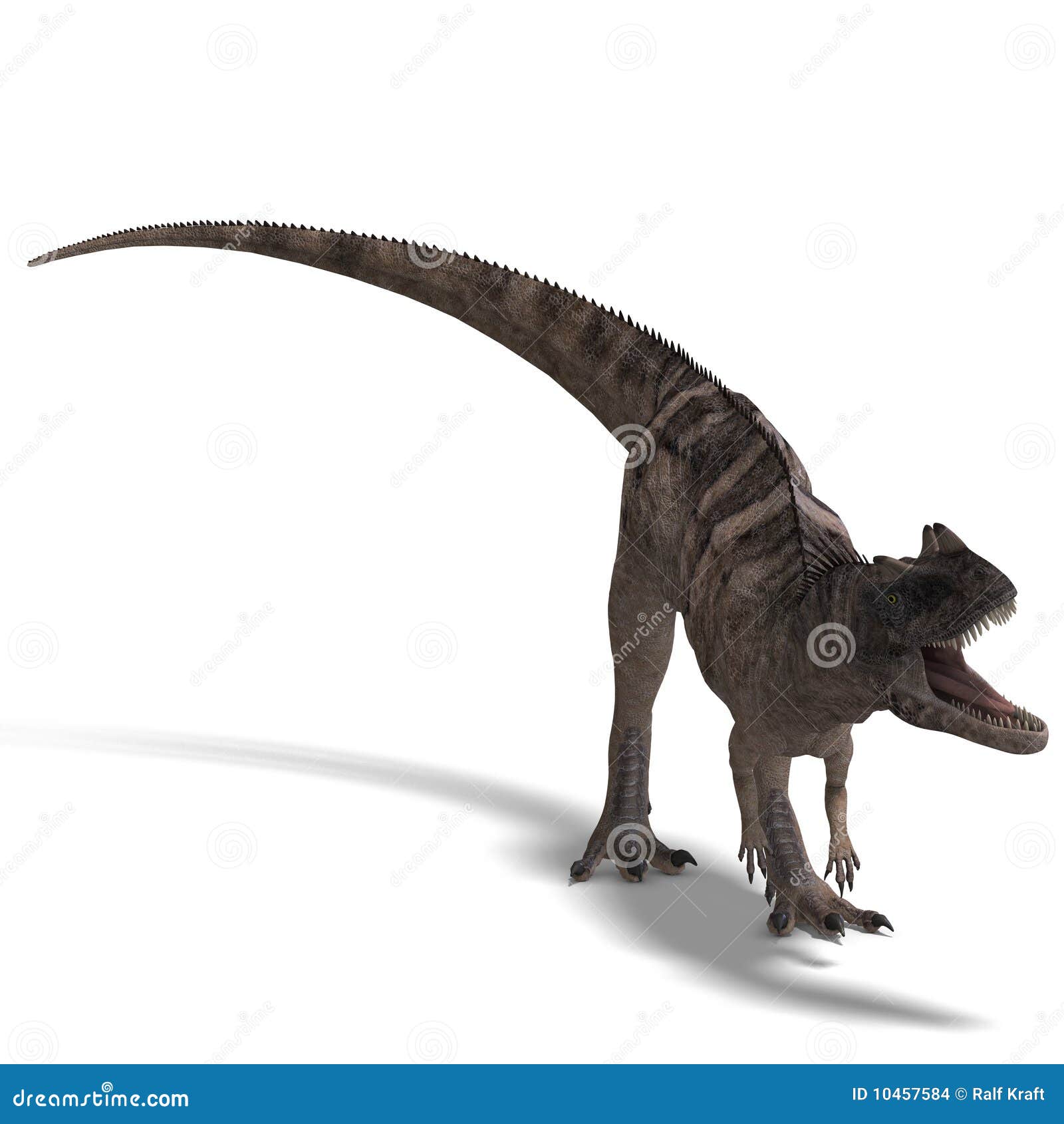 Dinosaur Ceratosaurus stock illustration. Illustration of assail - 10457584