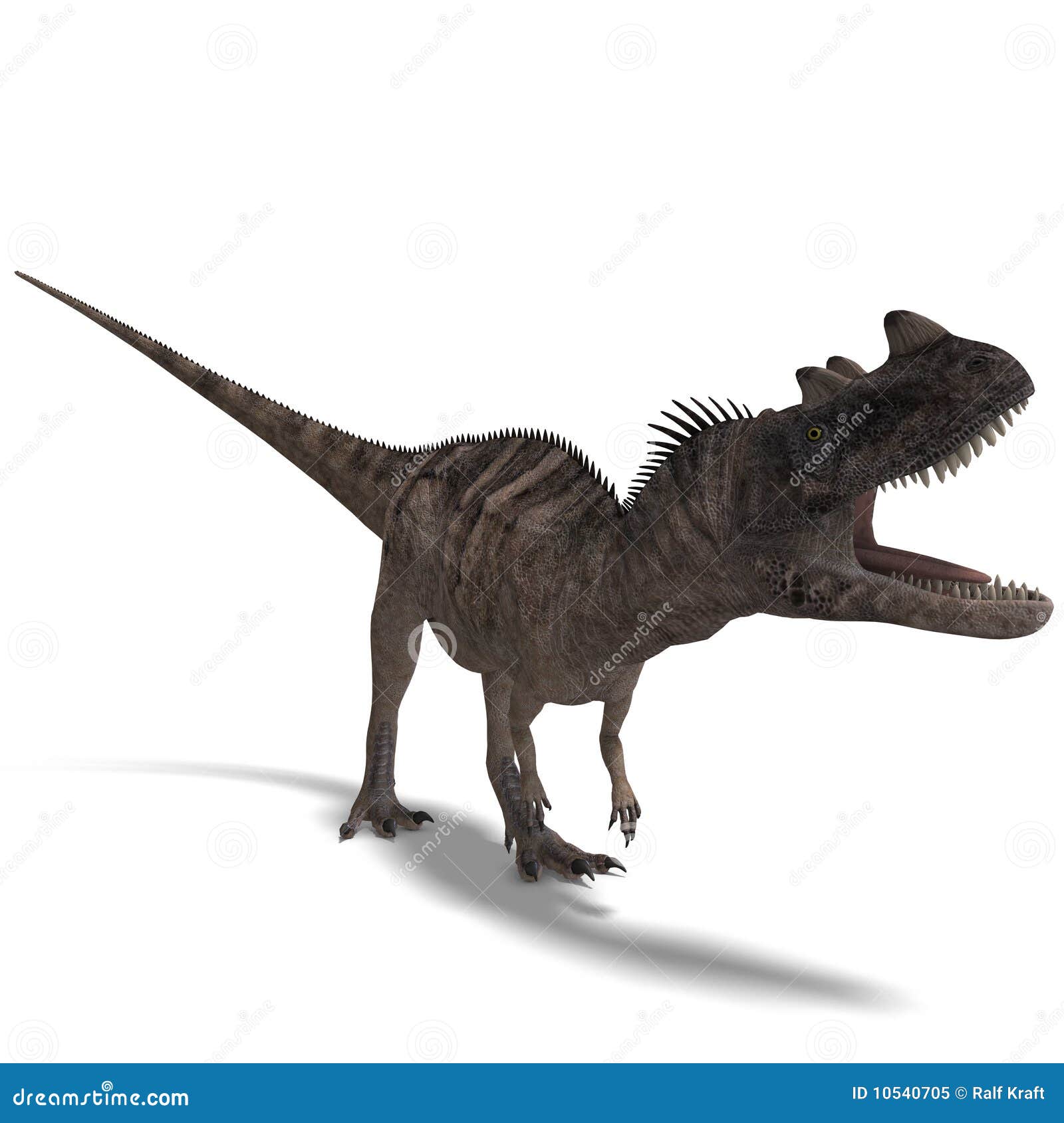 Dinosaur Ceratosaurus stock illustration. Illustration of colossal ...