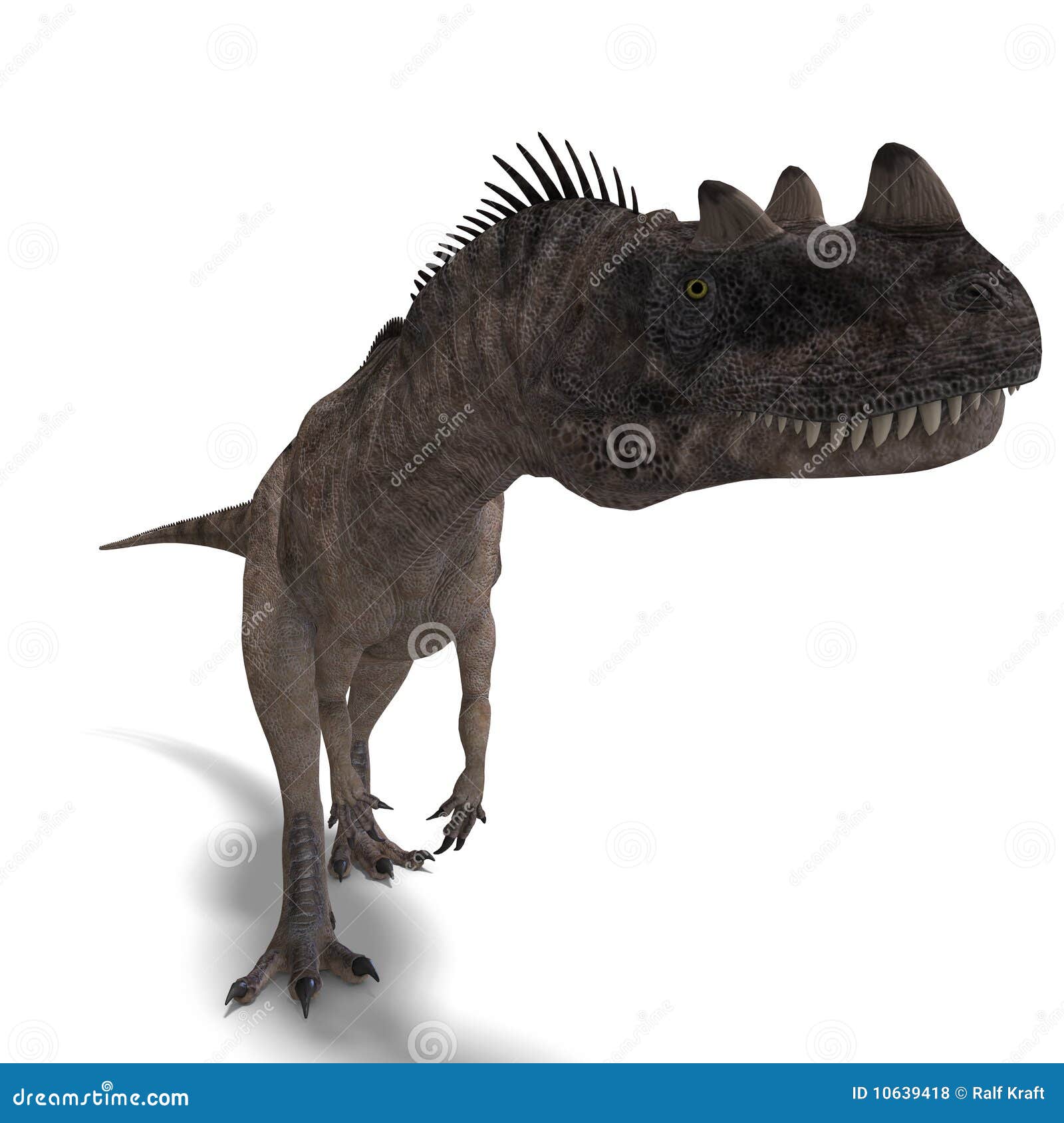 Dinosaur Ceratosaurus stock illustration. Illustration of dangerous ...