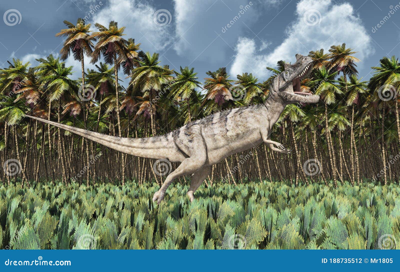 Dinosaur Ceratosaurus stock illustration. Illustration of dinosaur ...