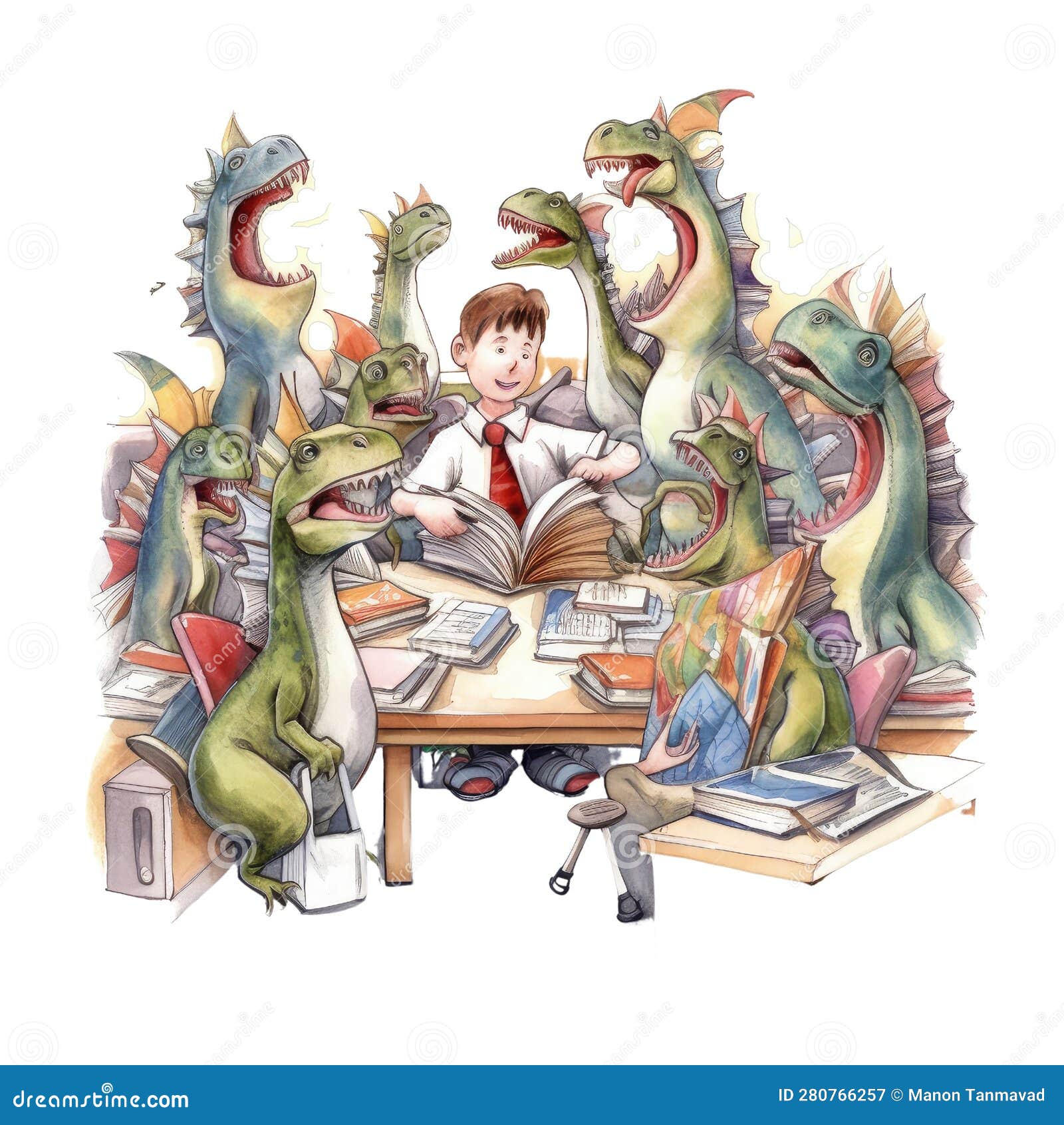 Dinosaur Classroom Teacher Student School Watercolor Sublimation ...