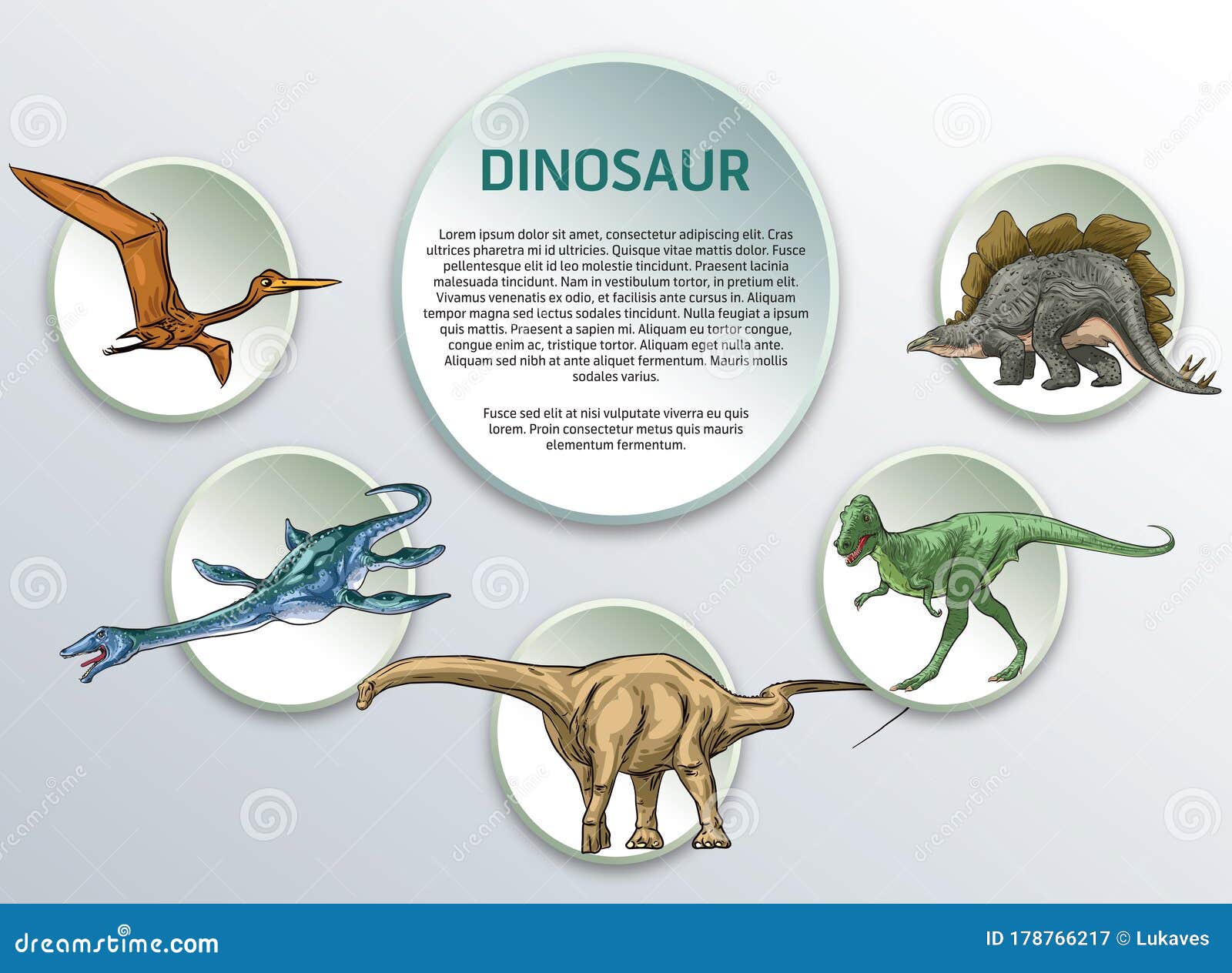 Dinosaur-concept stock vector. Illustration of chain - 178766217