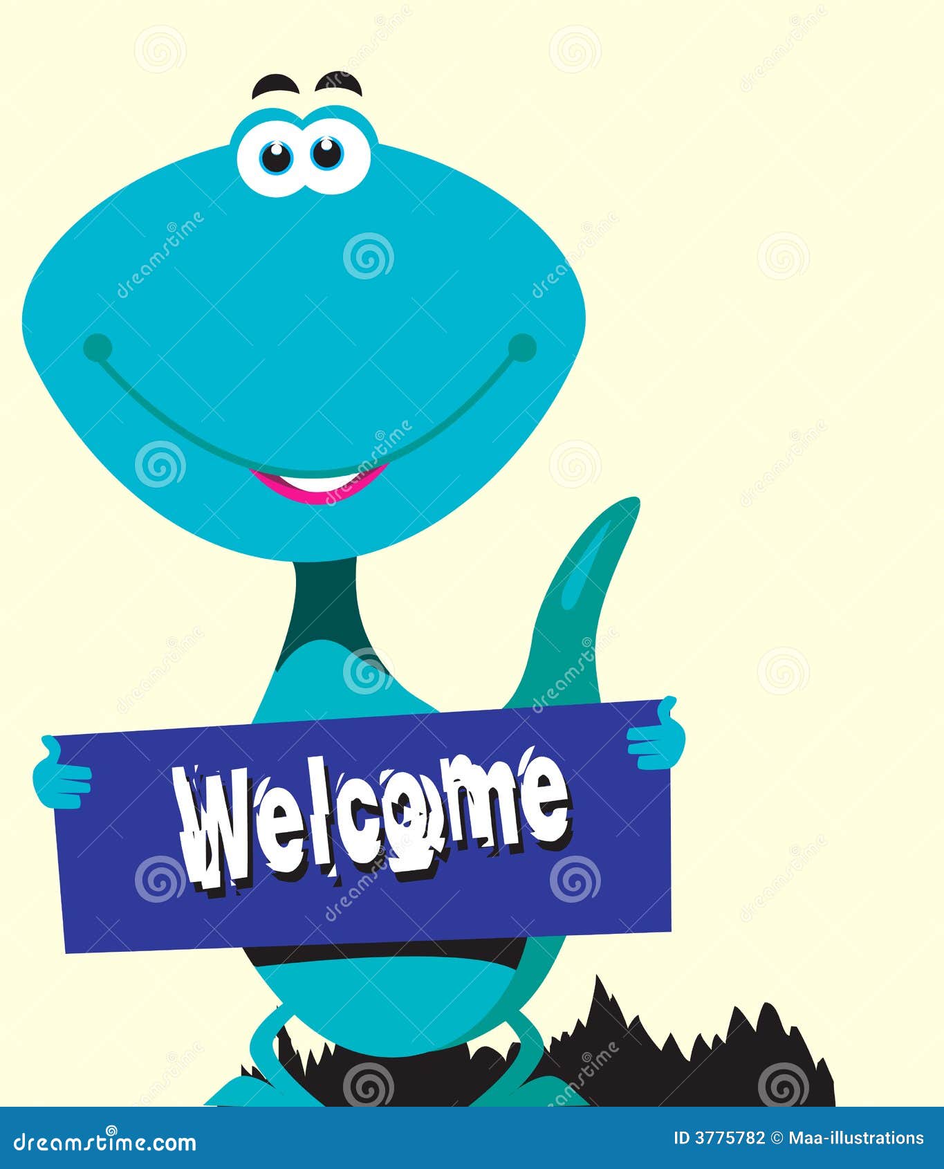 Dinosaur congratulations stock vector. Illustration of icon - 3775782