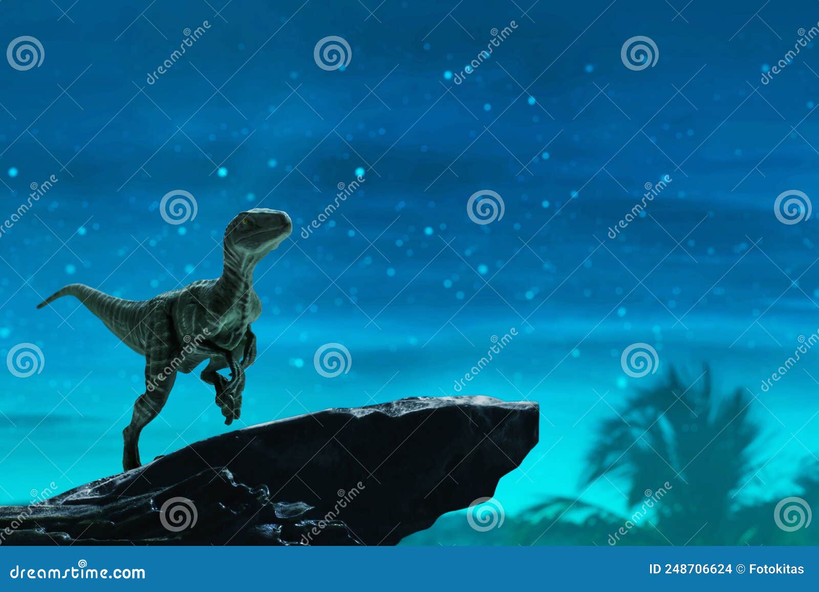 Dinosaur 3d Render, Tyrannosaurus Rex In The Jungle Royalty-Free Stock ...