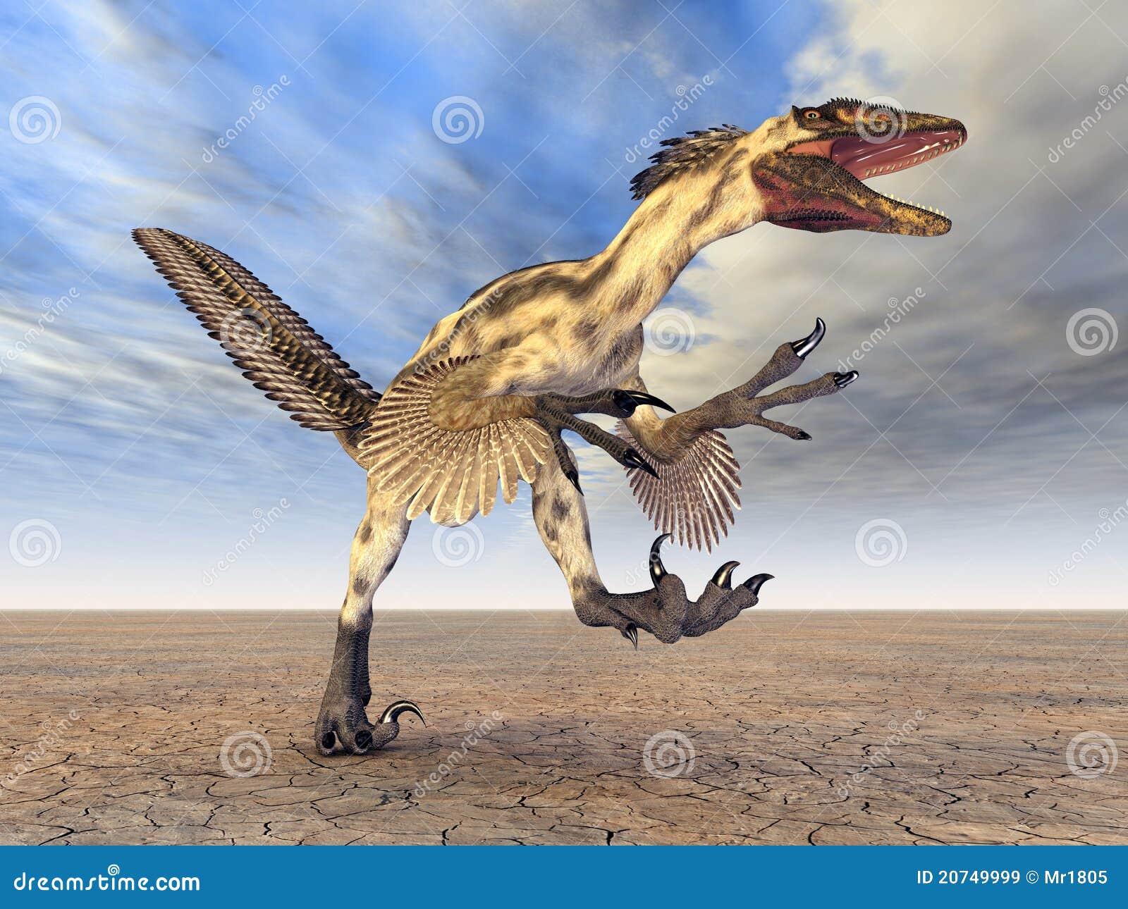 Deinonychus Cartoon Vector | CartoonDealer.com #10512909