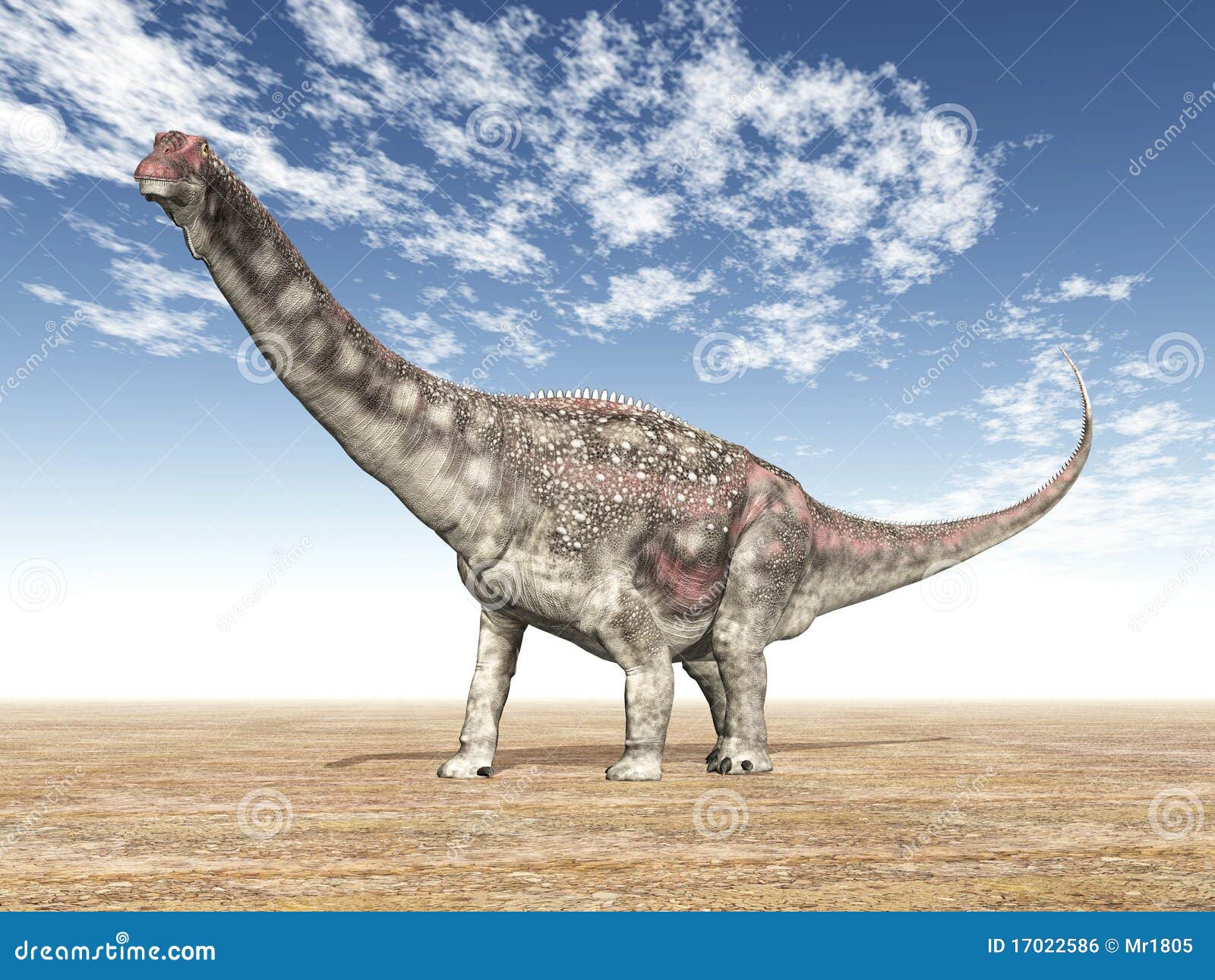 Diamantinasaurus Dinosaur Side Profile Royalty-Free Stock Photo ...