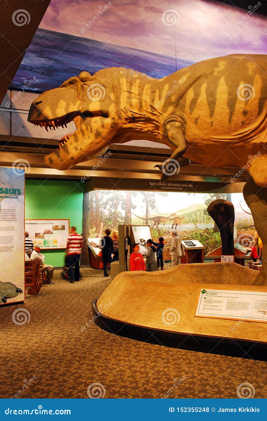 Dinosaur Display at the Boston Museum of Science Editorial Stock Photo ...
