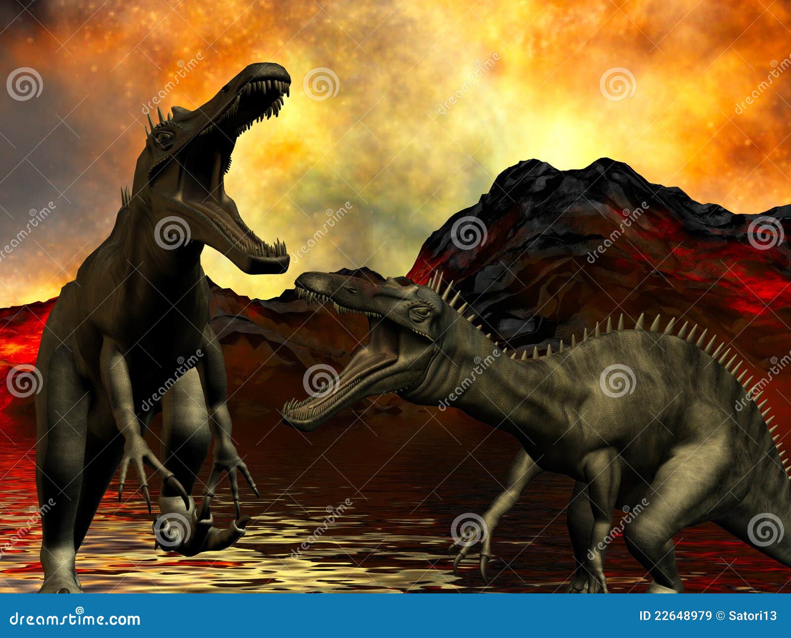 Doomsday For Dinosaurs Royalty-Free Stock Image | CartoonDealer.com ...