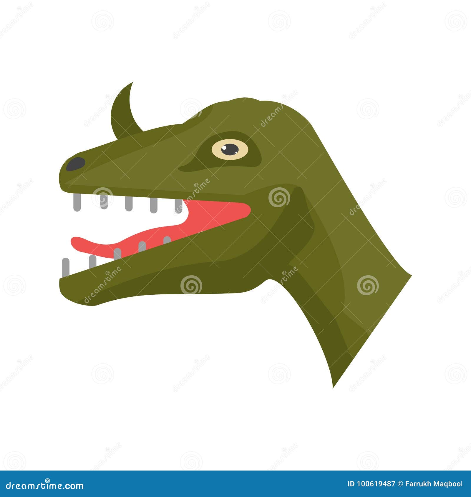 Dinosaur Face Body. Cute Cartoon Funny Dino Baby Character. Flat Design ...