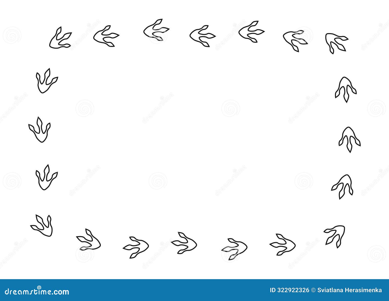 Dinosaur Rectangular Emblem Set Deep Blue Stock Photo | CartoonDealer ...