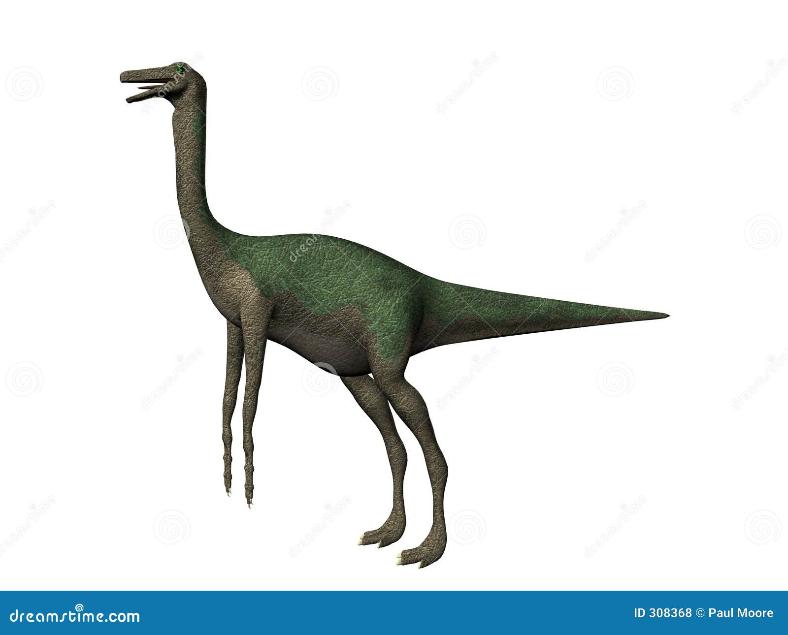 Dinosaur Gallimimus stock illustration. Illustration of reptiles - 308368