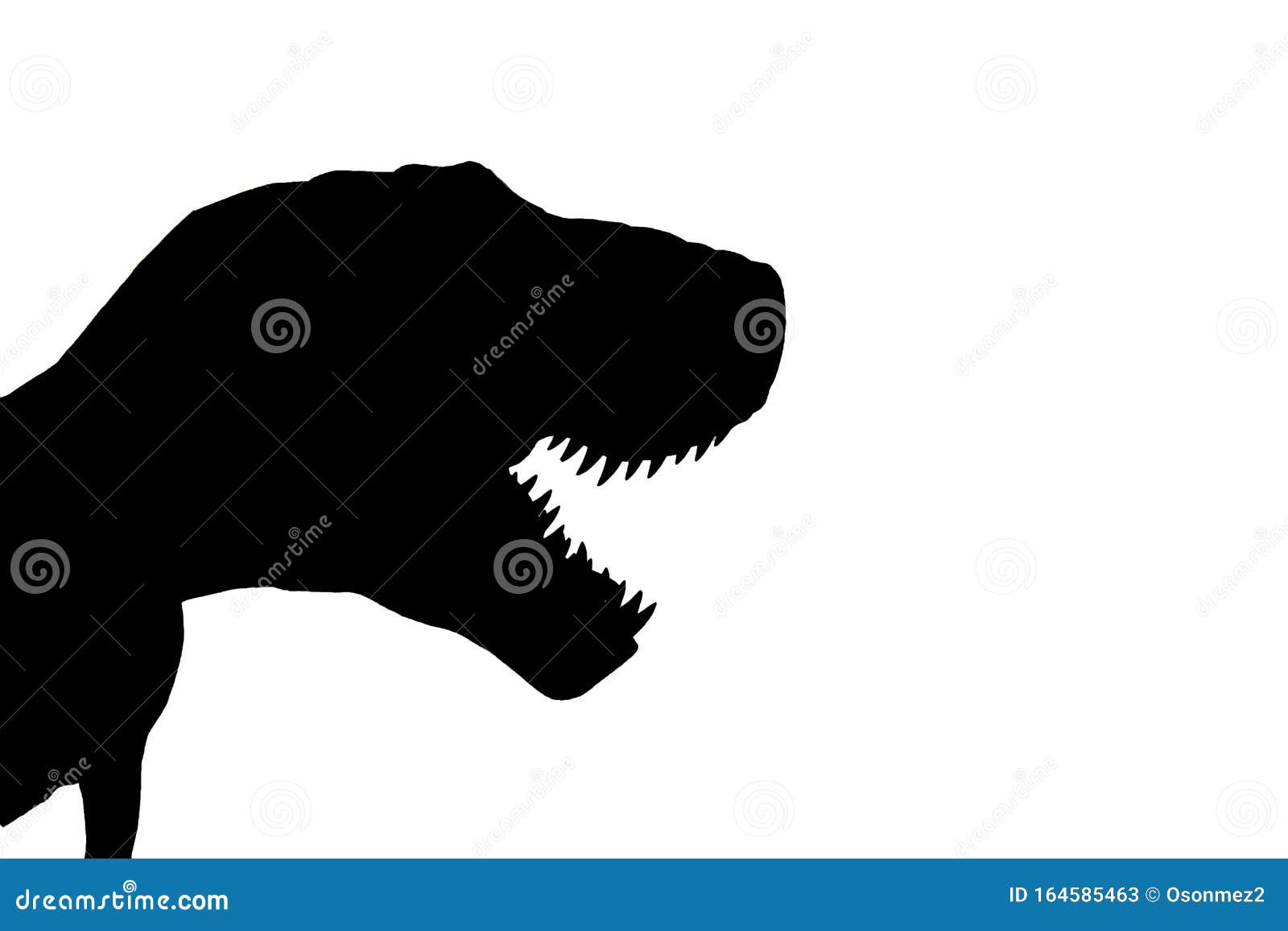 T Rex Head Silhouette