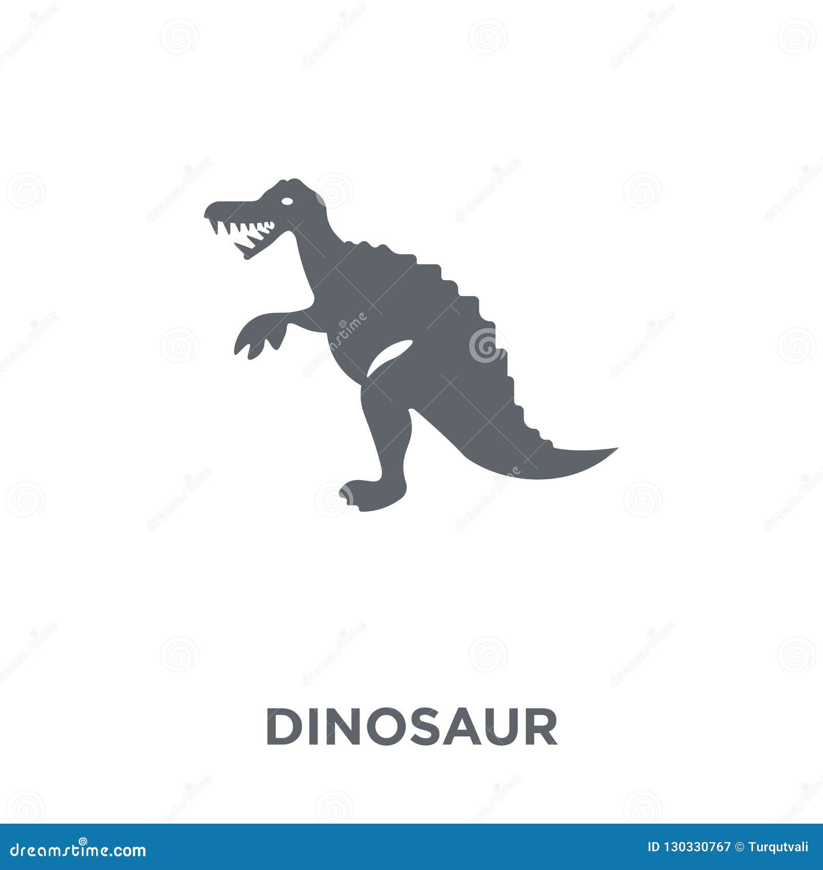 Dinosaur Icon from Collection. Stock Vector - Illustration of vector ...