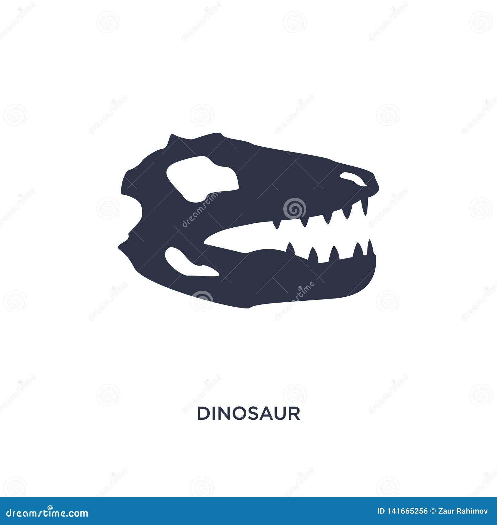 Dinosaur Icon on White Background. Simple Element Illustration from ...