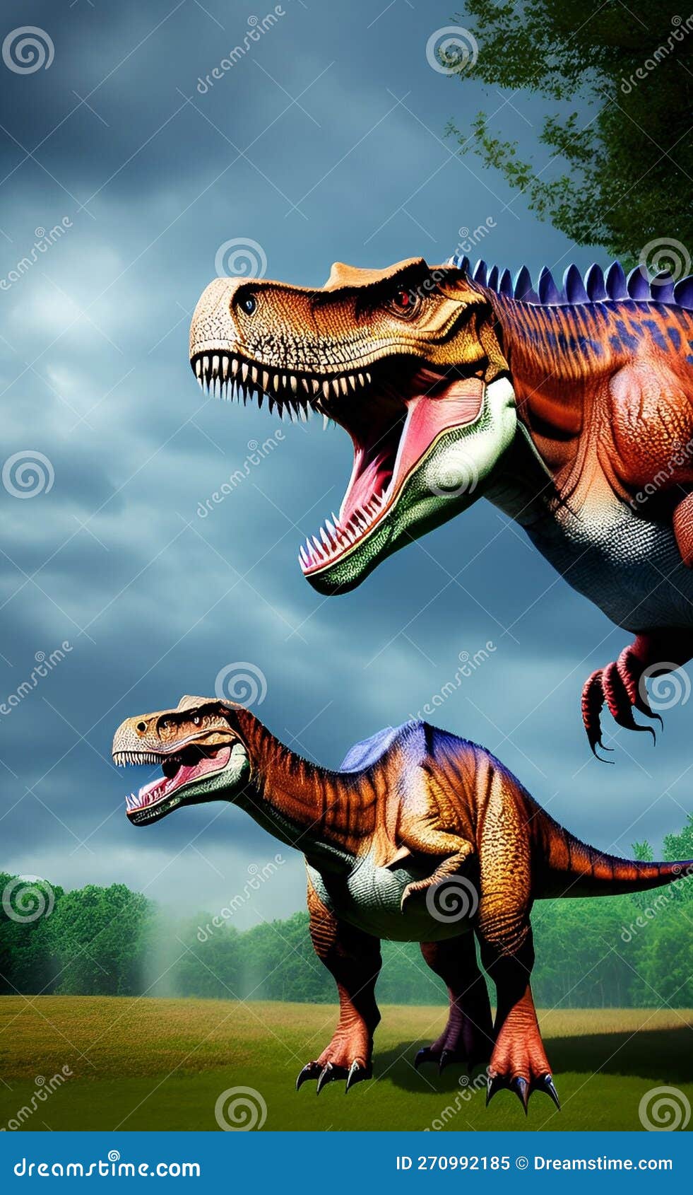 Dinosaur Illustration Artificial Intelligence Artwork Stock ...