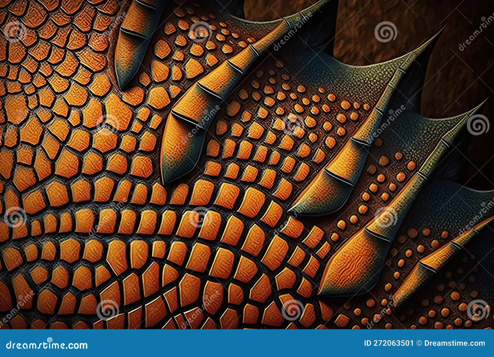 Dinosaur Lizard Skin Texture Pattern Background. Royalty-Free Stock ...