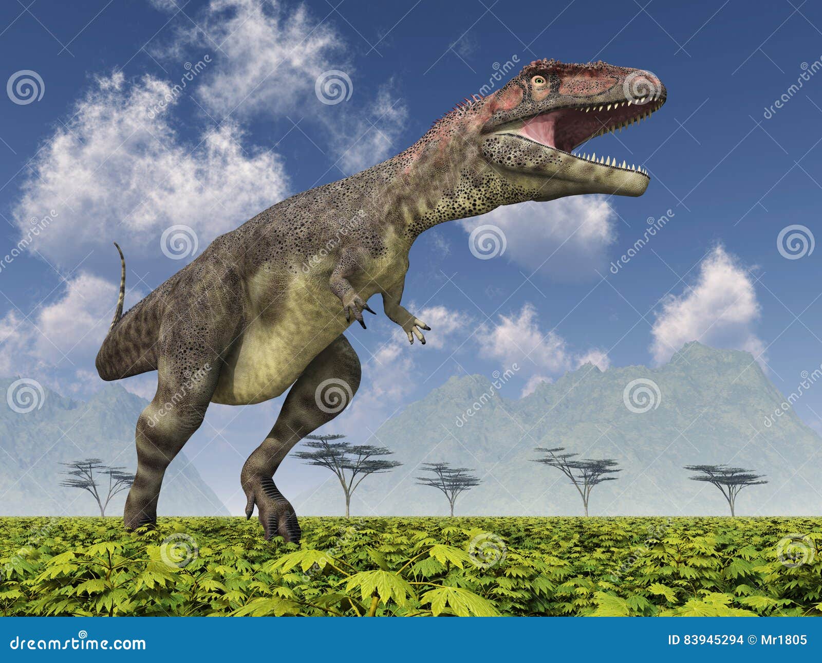 Dinosaur Mapusaurus stock illustration. Illustration of colossal - 83945294