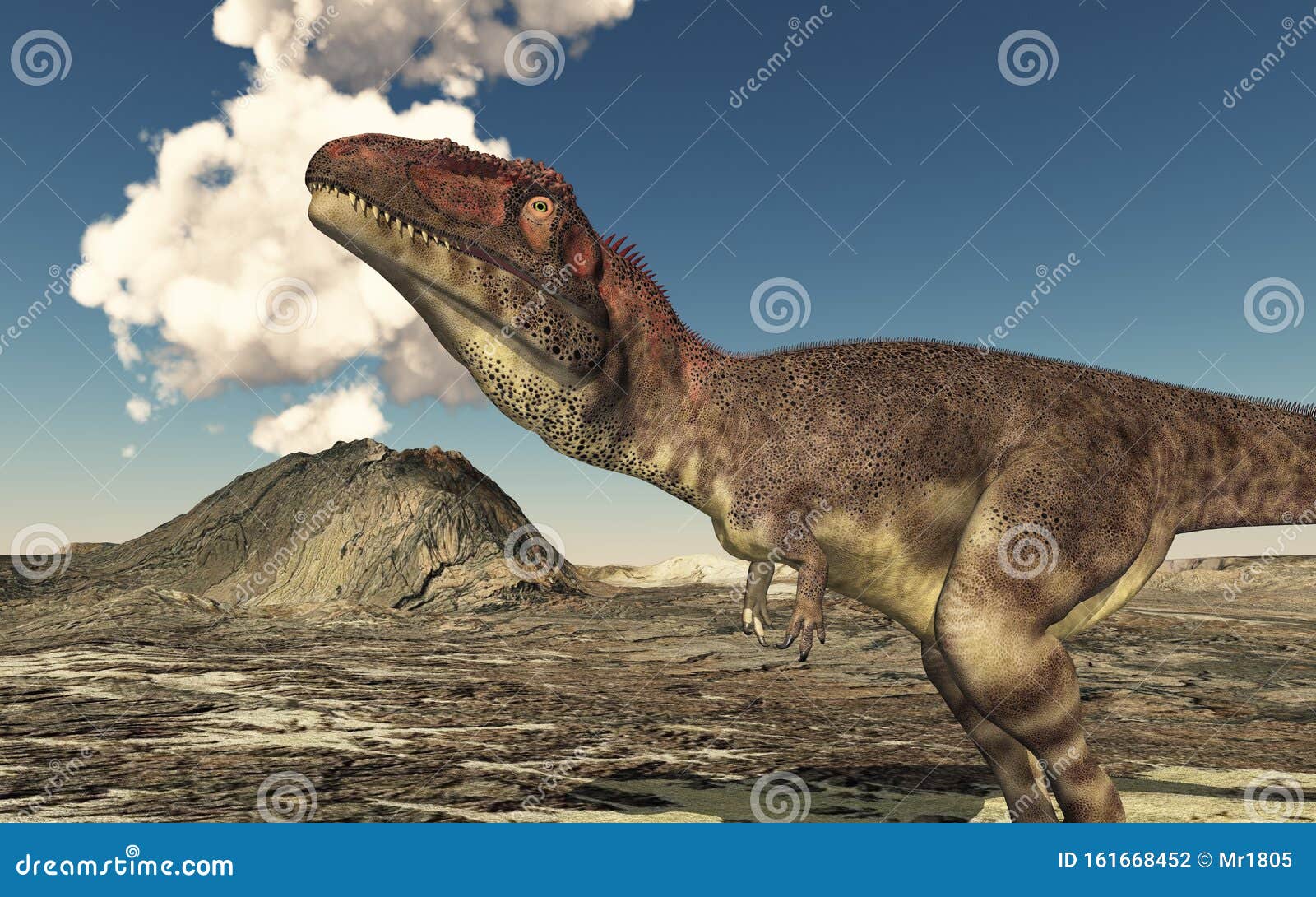 Dinosaur Mapusaurus Stock Illustration | CartoonDealer.com #128753578